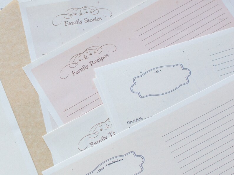 Genealogy Journal Family Tree Template 6 Generations Genealogy - Etsy