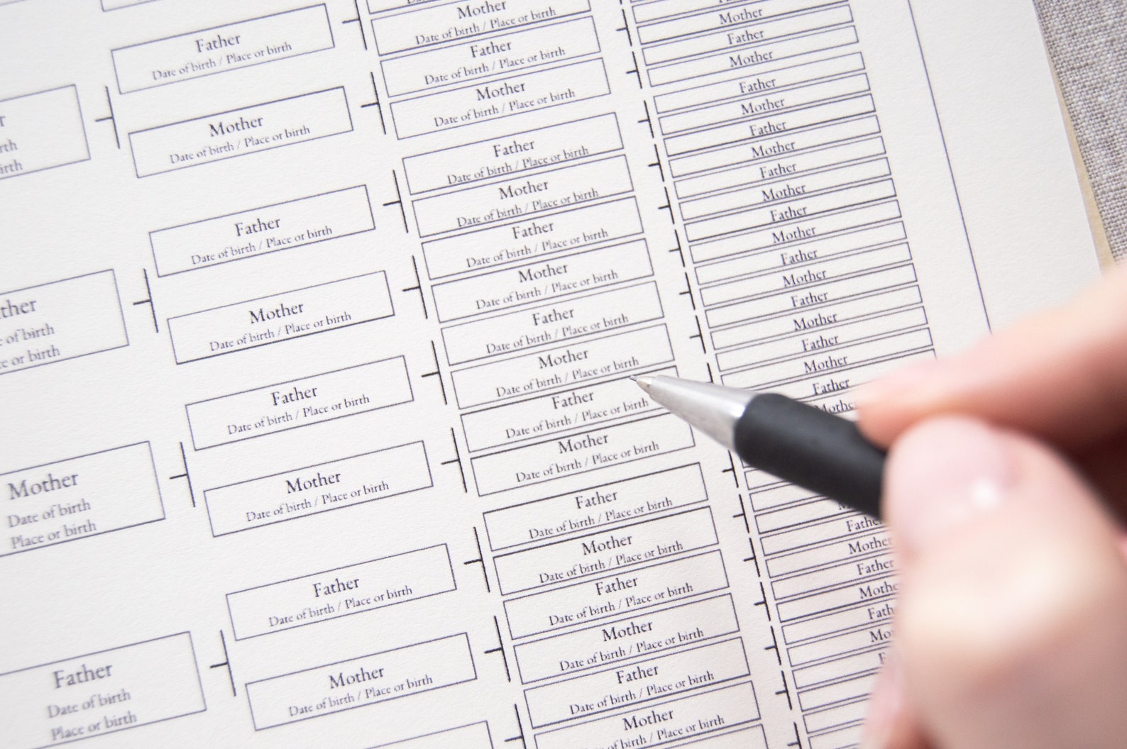 Fillable Family Tree Template Editable Genealogy Chart Family Tree ...
