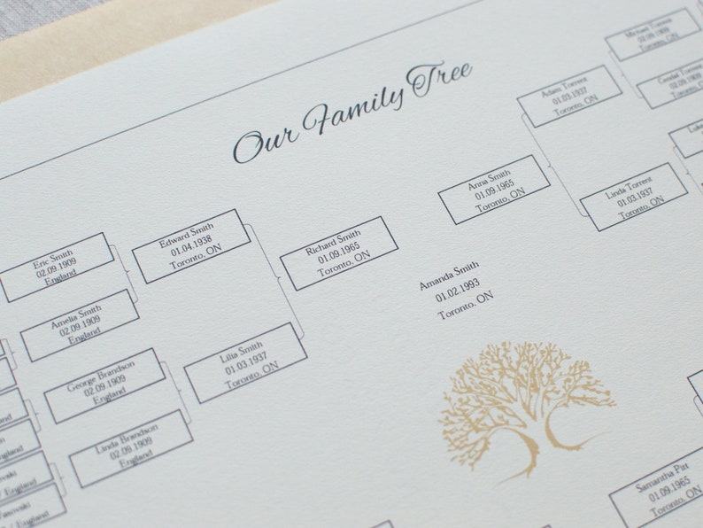 Editable Family Tree Chart Genealogy Chart Sheet Form Ancestor - Etsy ...