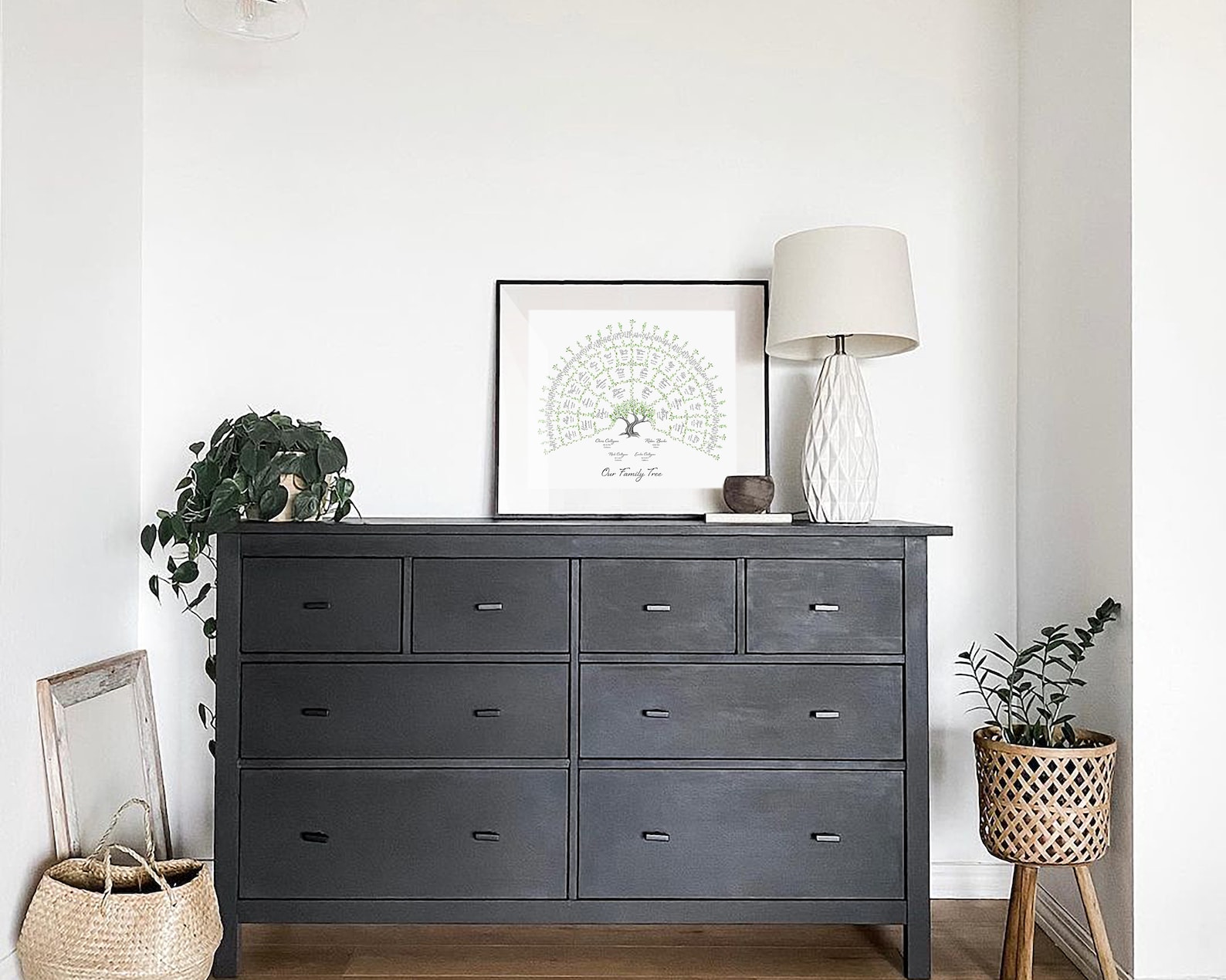 Custom Family Tree Print Ancestor Chart Personalized Family Tree Chart ...