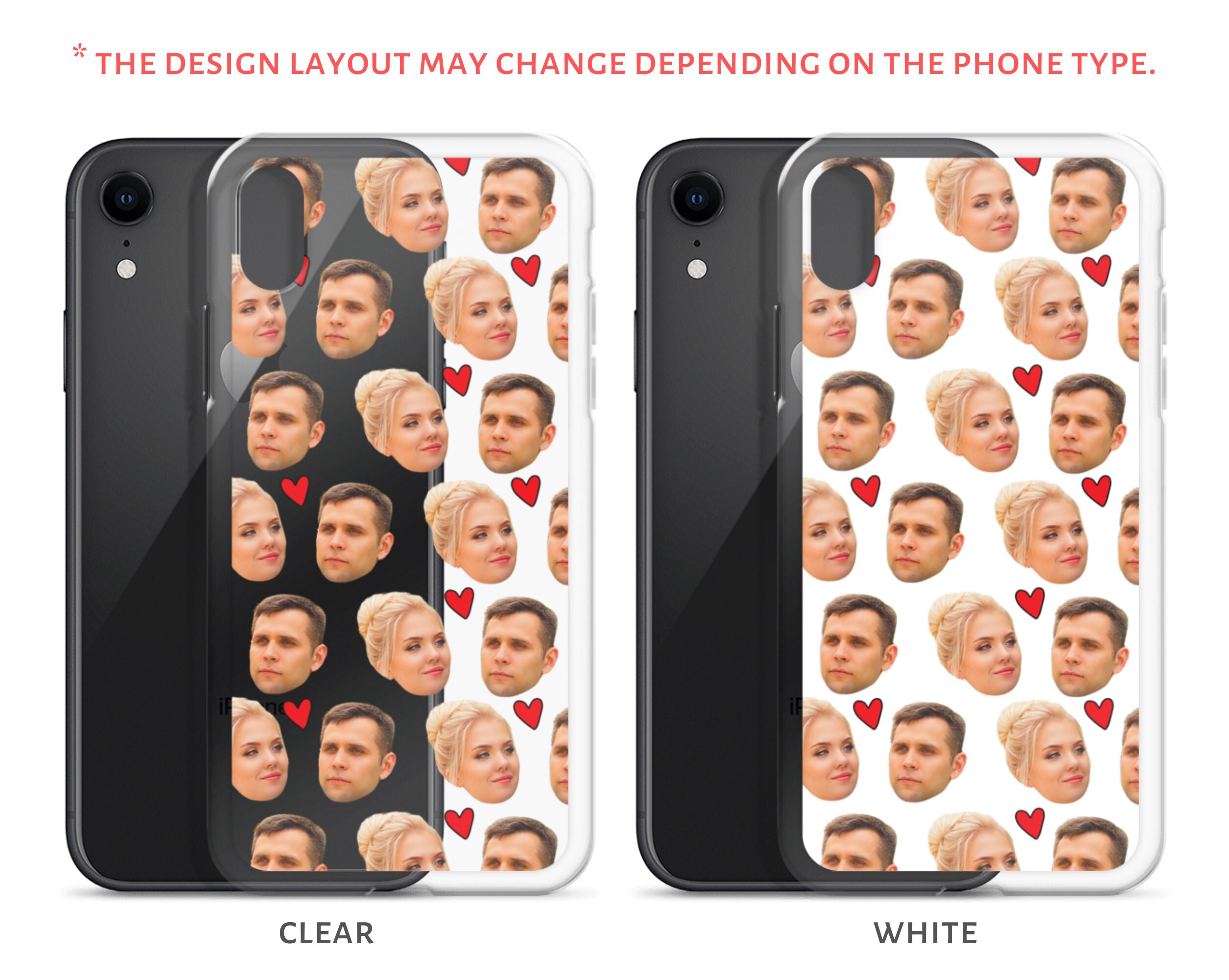 Personalized Couple Photo Iphone Case Custom Faces Phone - Etsy