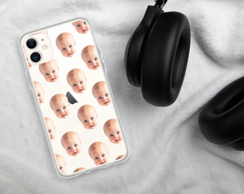 Personalized Face Pattern Iphone Case Custom Faces Phone - Etsy