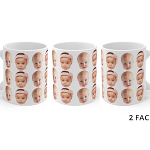 Custom Face Pattern Mug - Customized Baby Mug - Baby Photo Mug ...