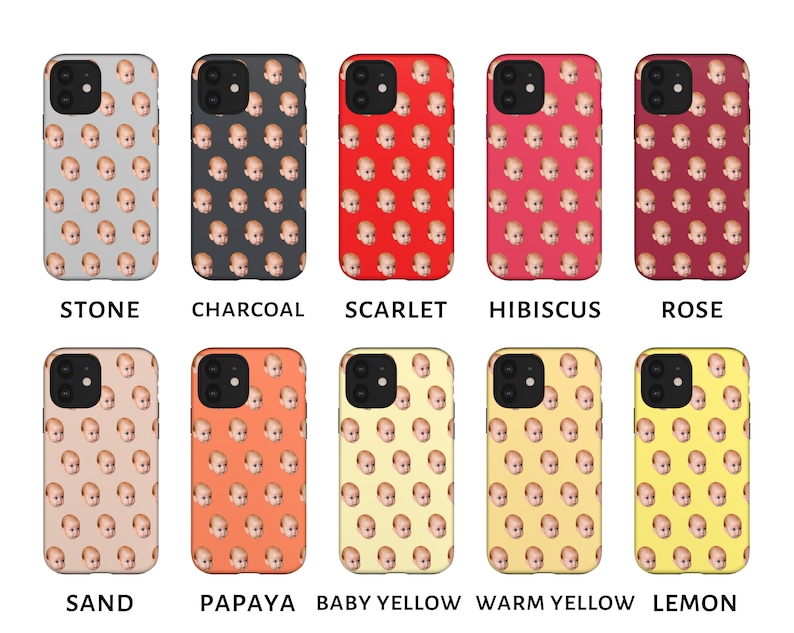 Personalized Magsafe Iphone Case Face Pattern Phone Cases - Etsy