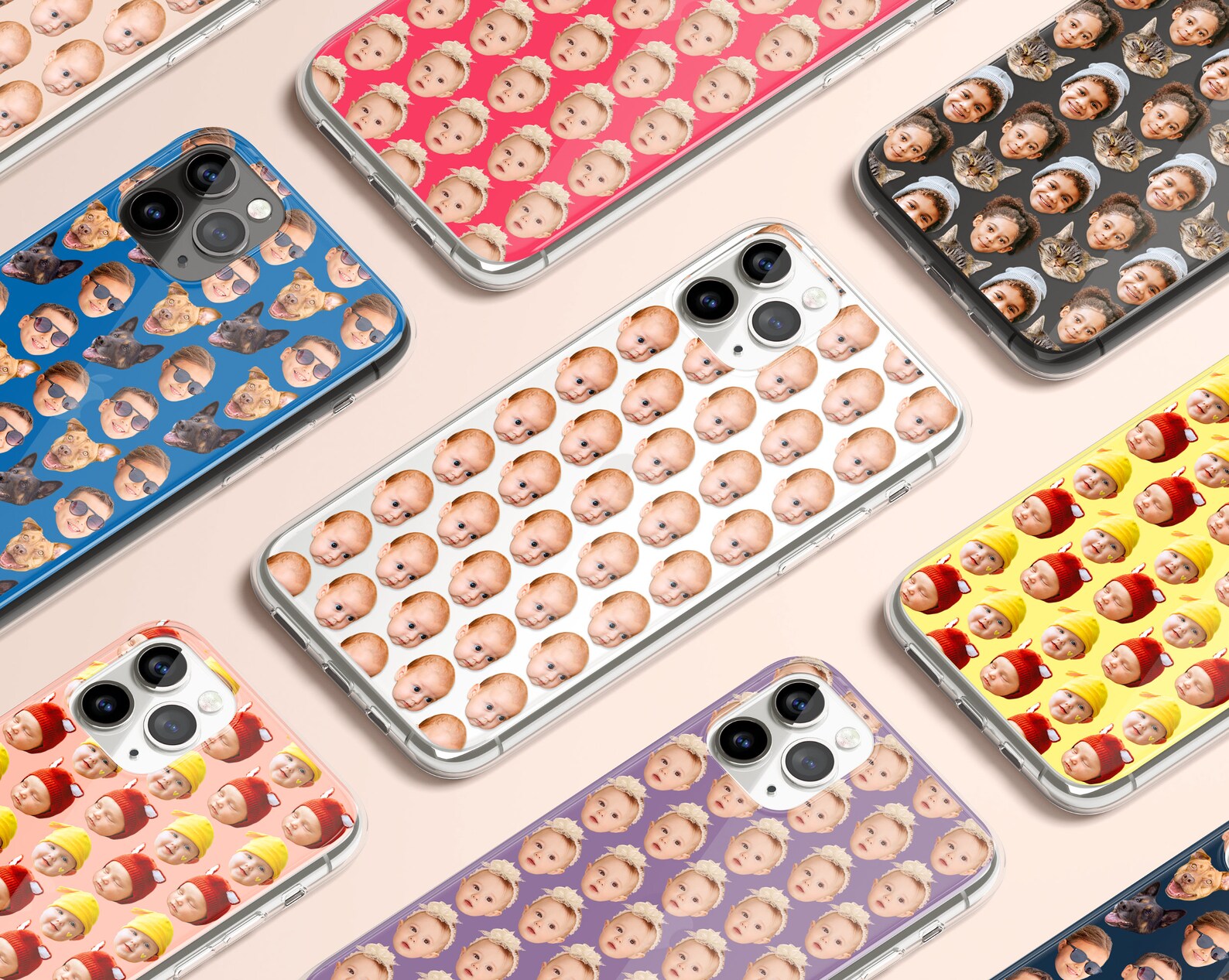 Custom Kids Face Phone Case - Personalized Baby Face iPhone Case Galaxy ...