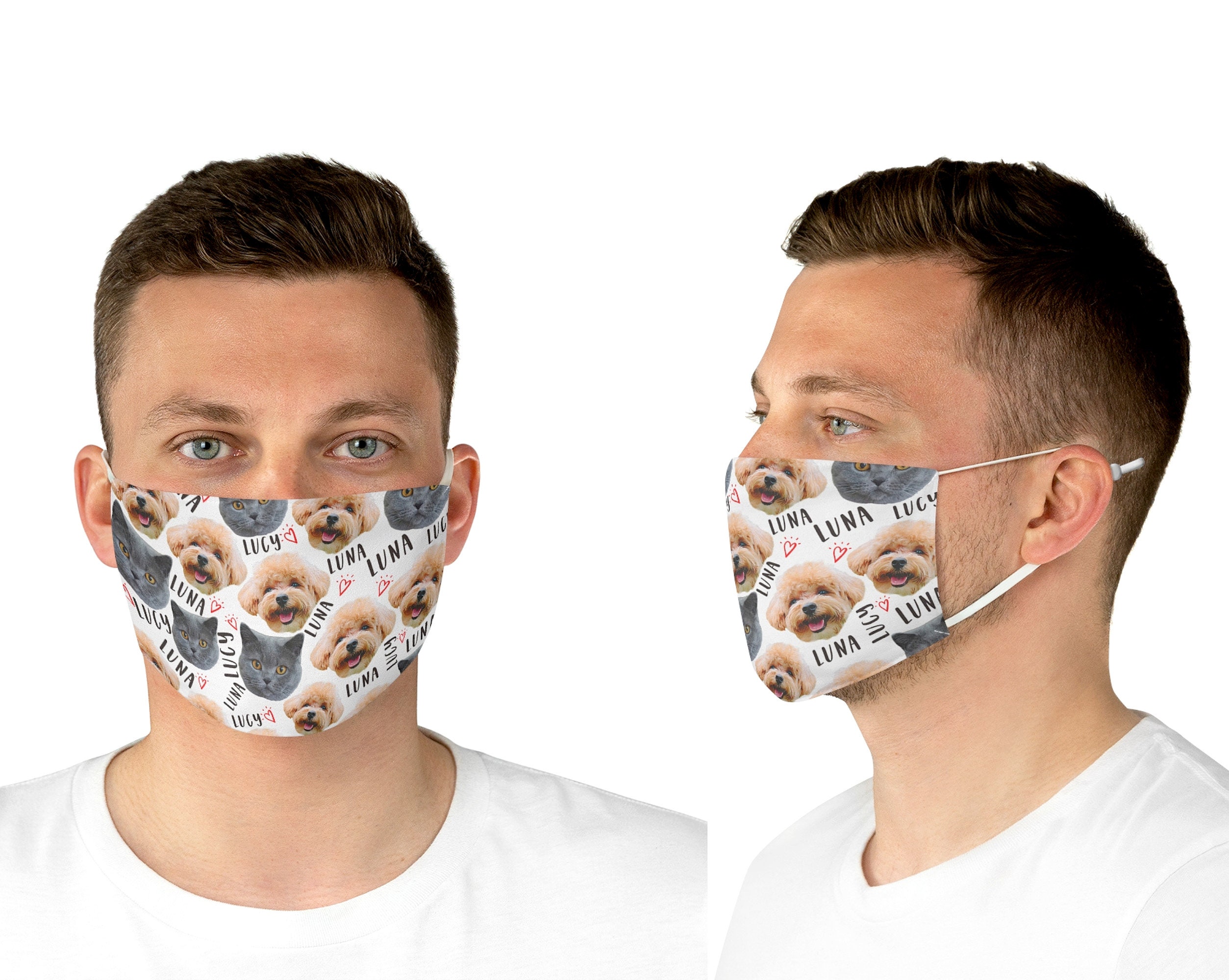 Custom Picture Face Mask Personalized Mask Picture Custom | Etsy