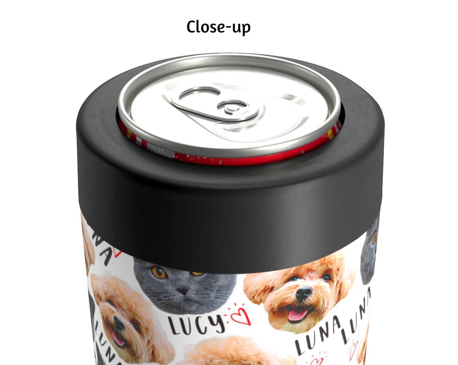 Personalized Can Holder With Faces Custom Can Cooler Photo | Etsy