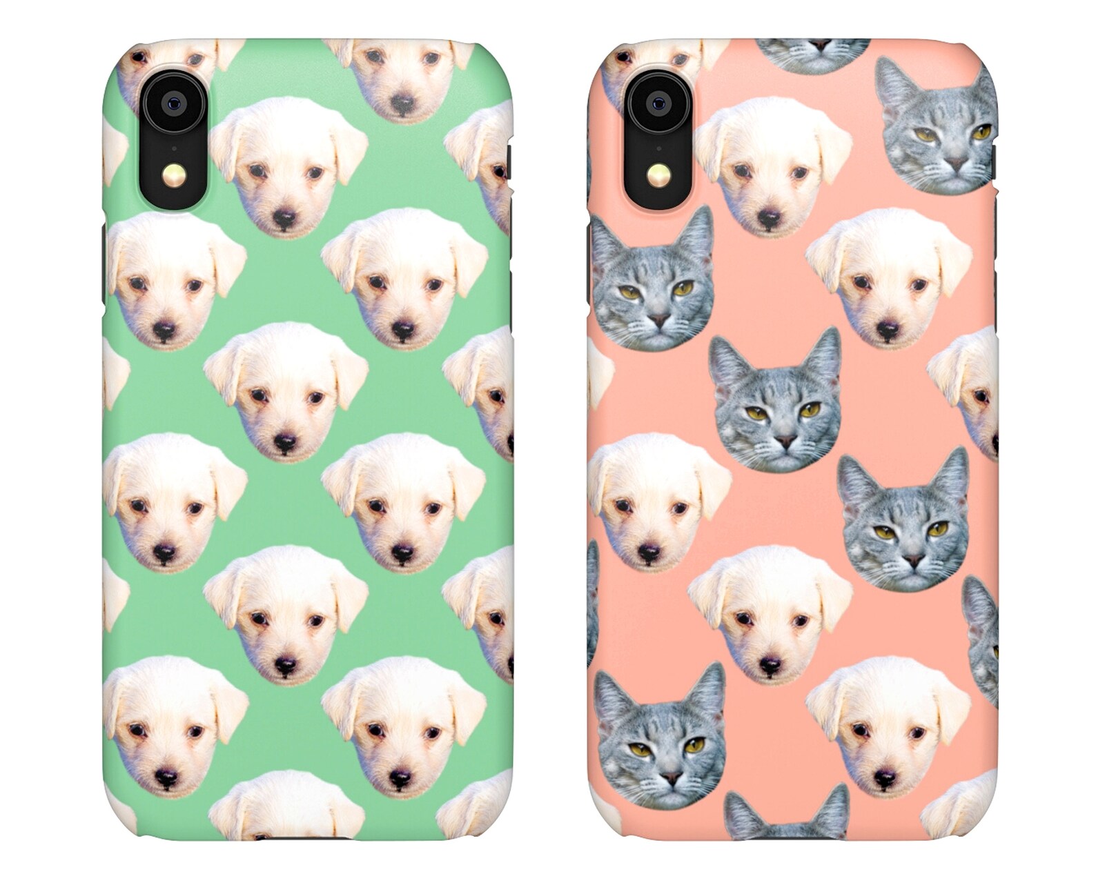 Custom Dog Face Cat Face Phone Case - Personalized Pet Photo iPhone ...