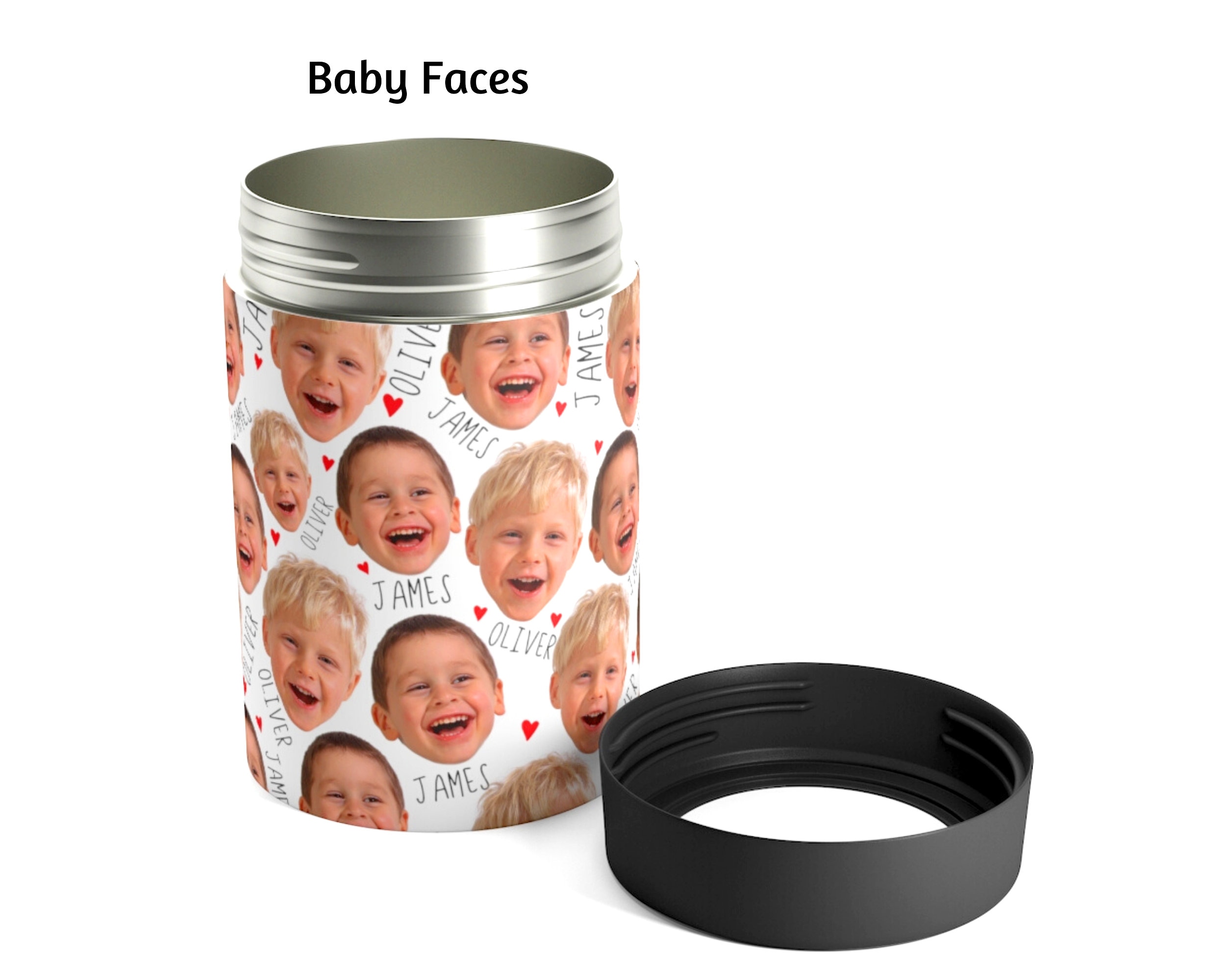 Personalized Can Holder With Faces Custom Can Cooler Photo | Etsy