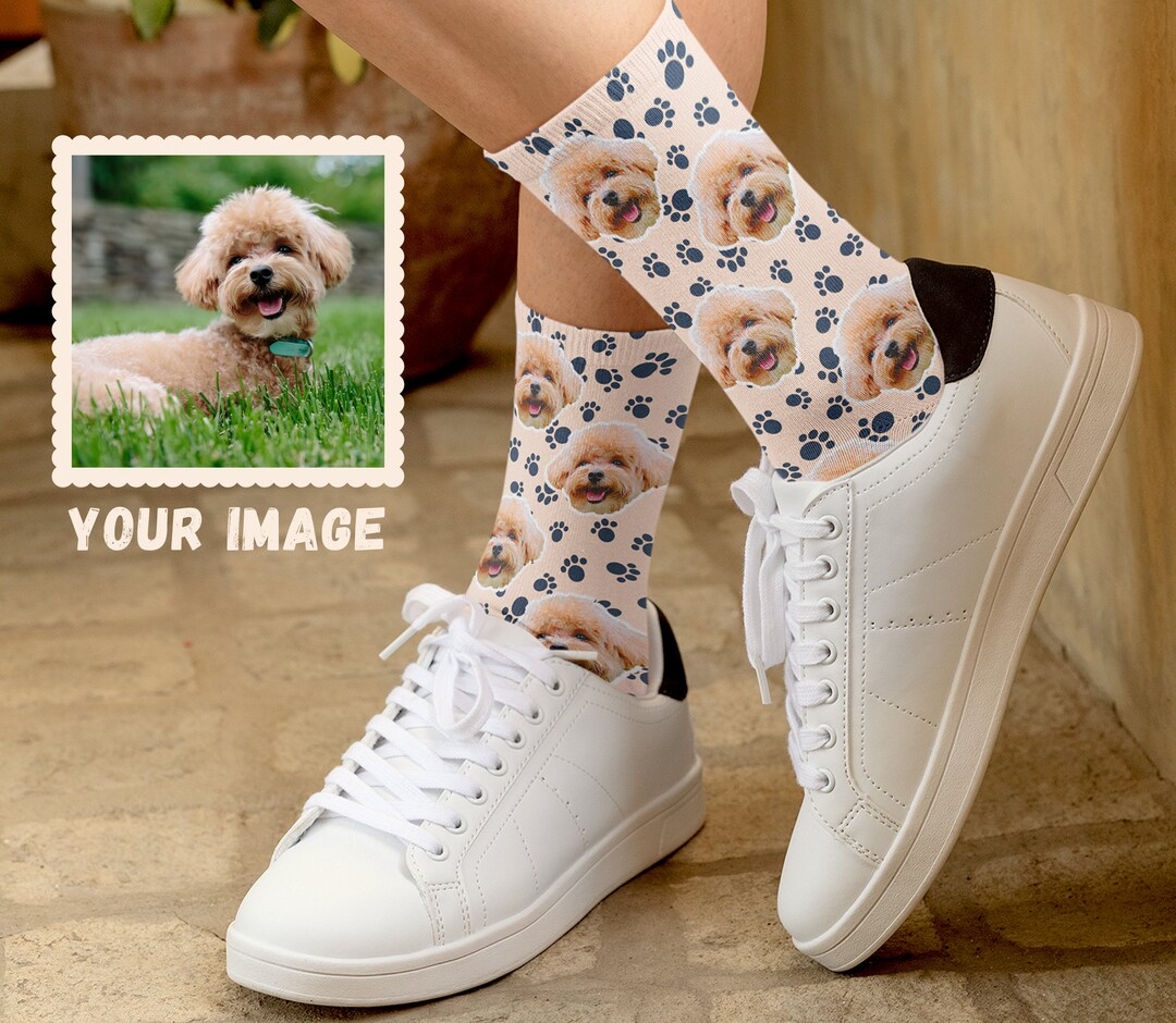 Custom Socks - Personalized Dog Face Socks - Custom Cat Socks - Gift ...