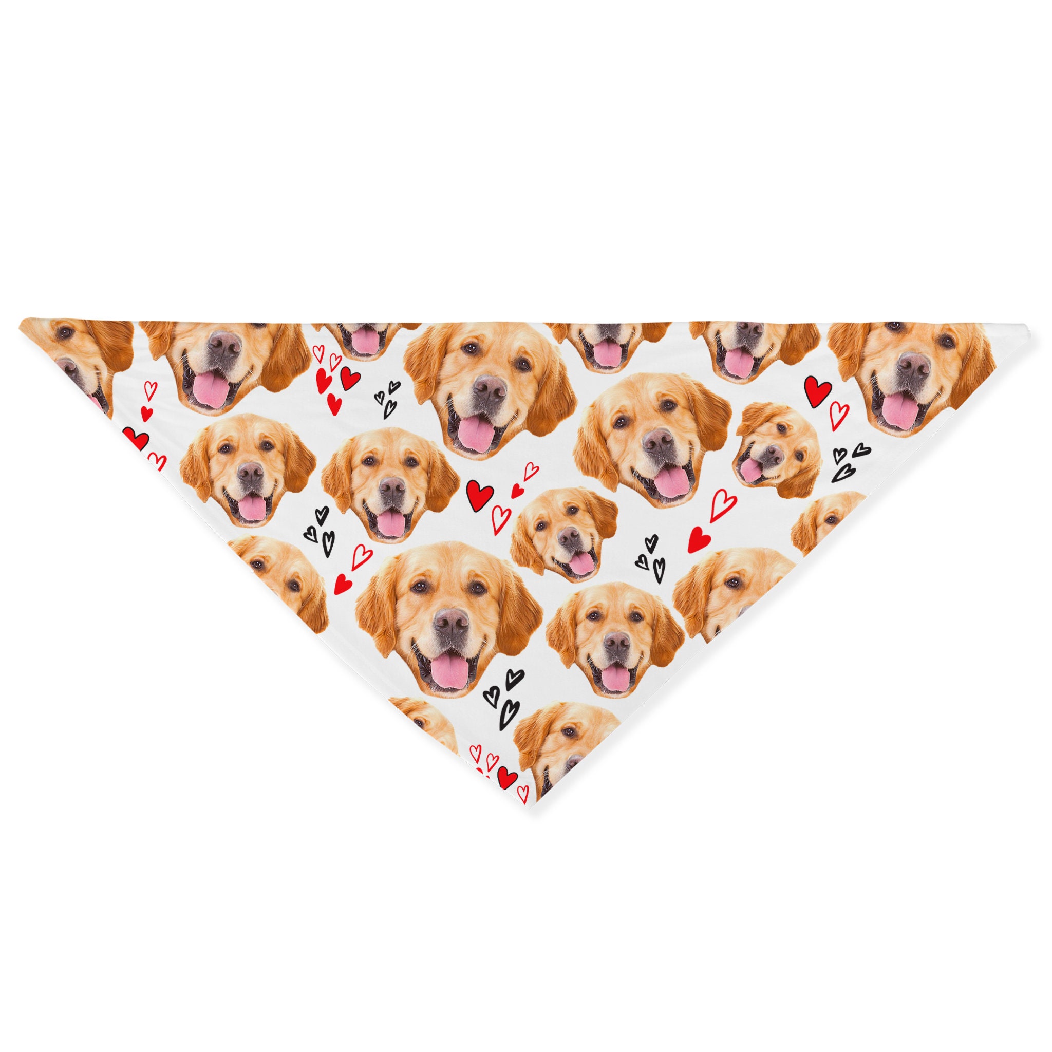 Custom Dog Bandana With Your Dog Picture - Personalized Dog Photo ...