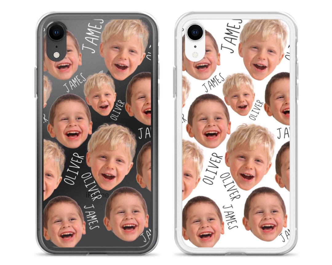 Personalized Faces iPhone Case With Names - Custom Photo iPhone Case ...