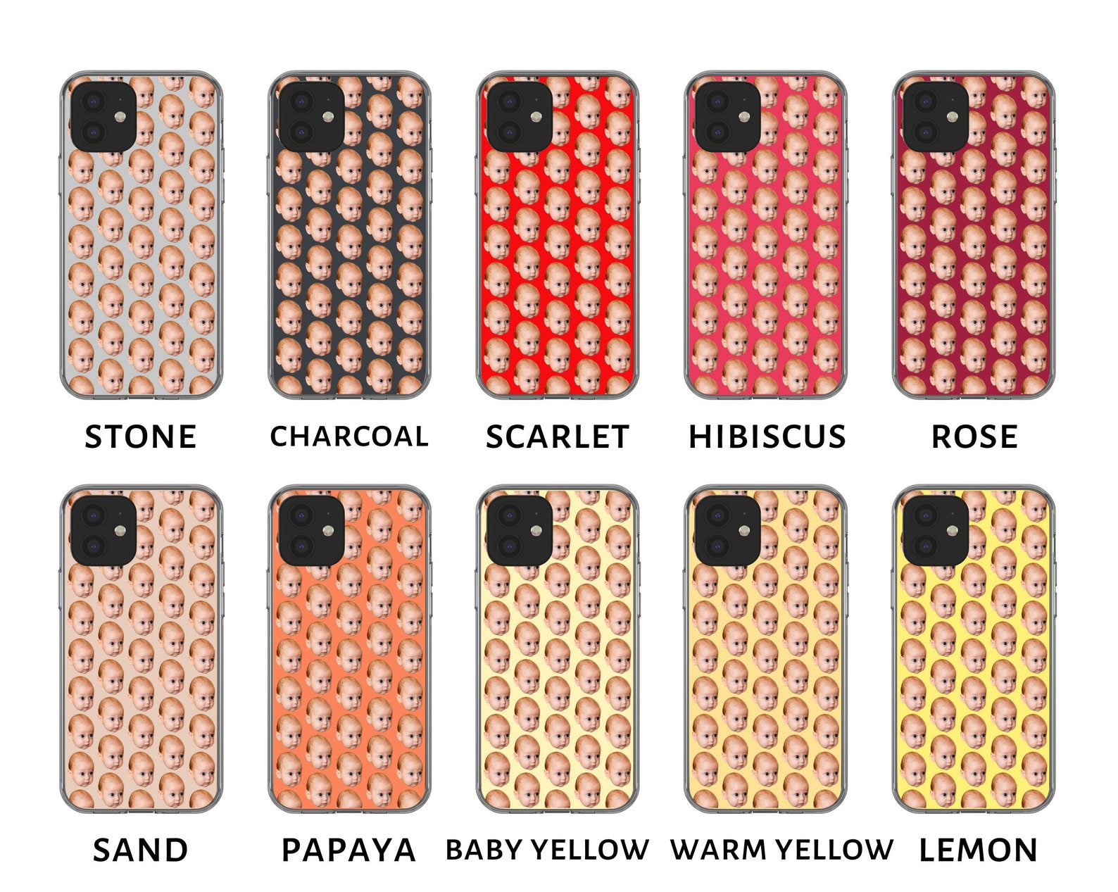 Custom Kids Face Phone Case - Personalized Baby Face iPhone Case Galaxy ...