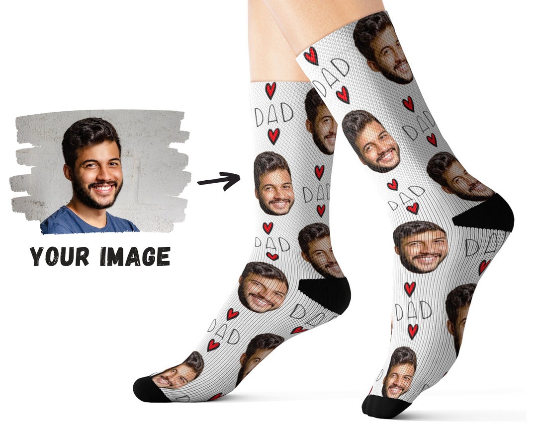 Custom Dad Socks - Custom Face Socks for Men - Personalized Socks ...
