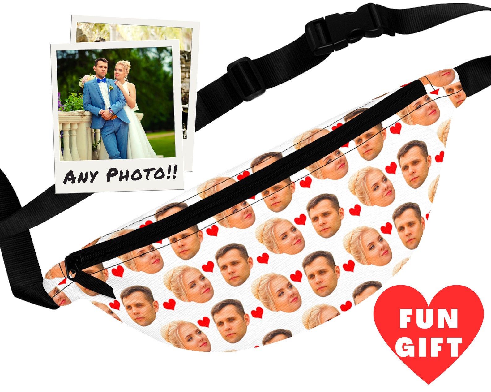 Personalized Photo Fanny Packs - Custom Fanny Pack With Your Face ...