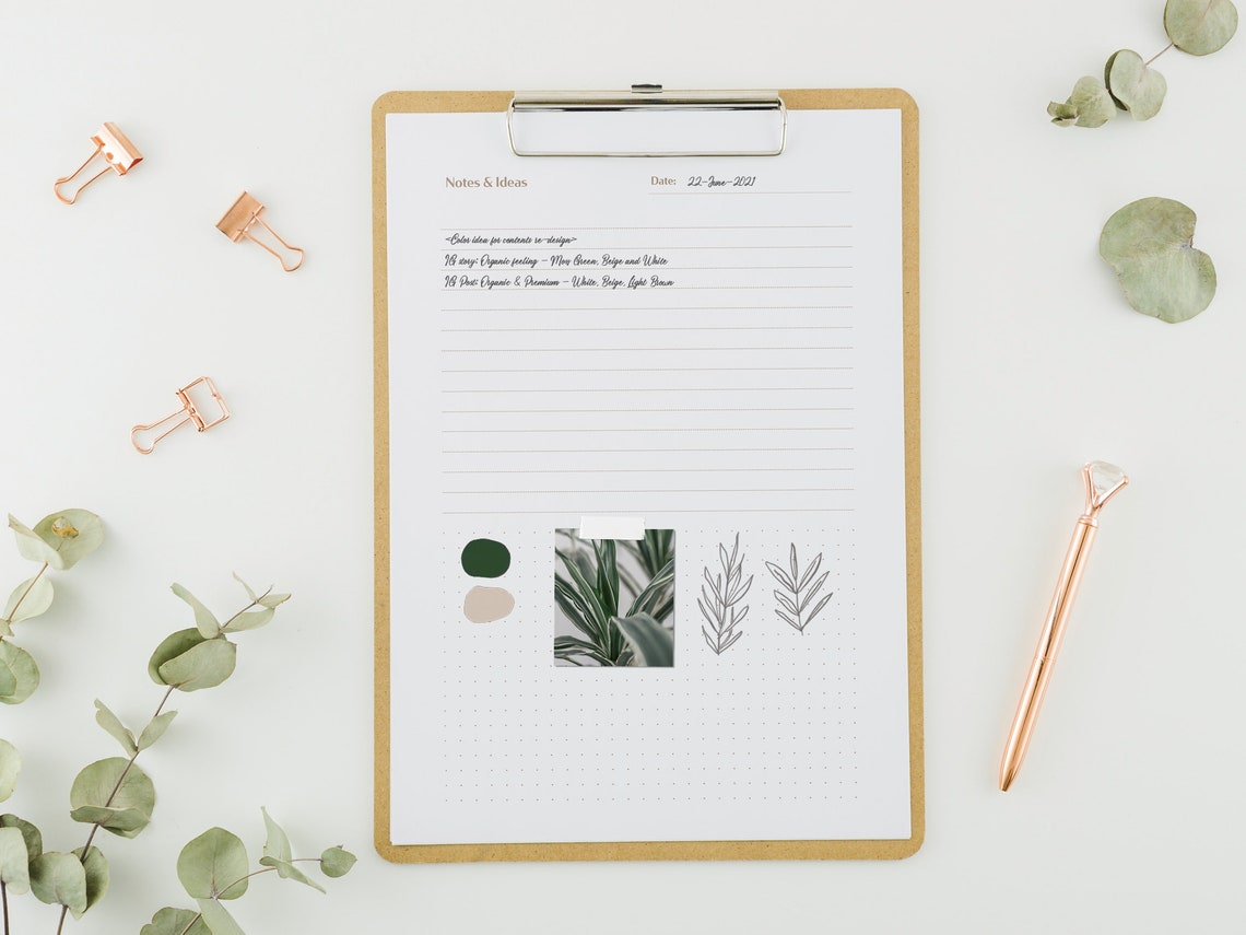 Printable Workday Organizer PDF Set, Daily Work Planner, Instant ...