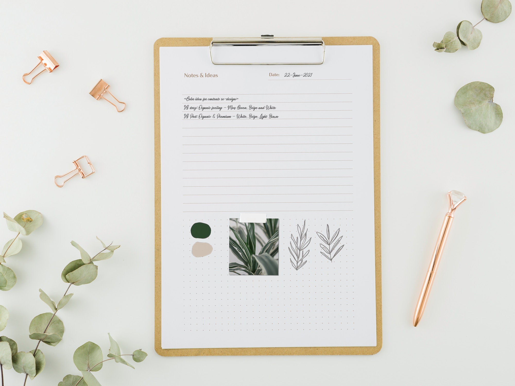 Printable Workday Organizer PDF Set, Daily Work Planner, Instant ...