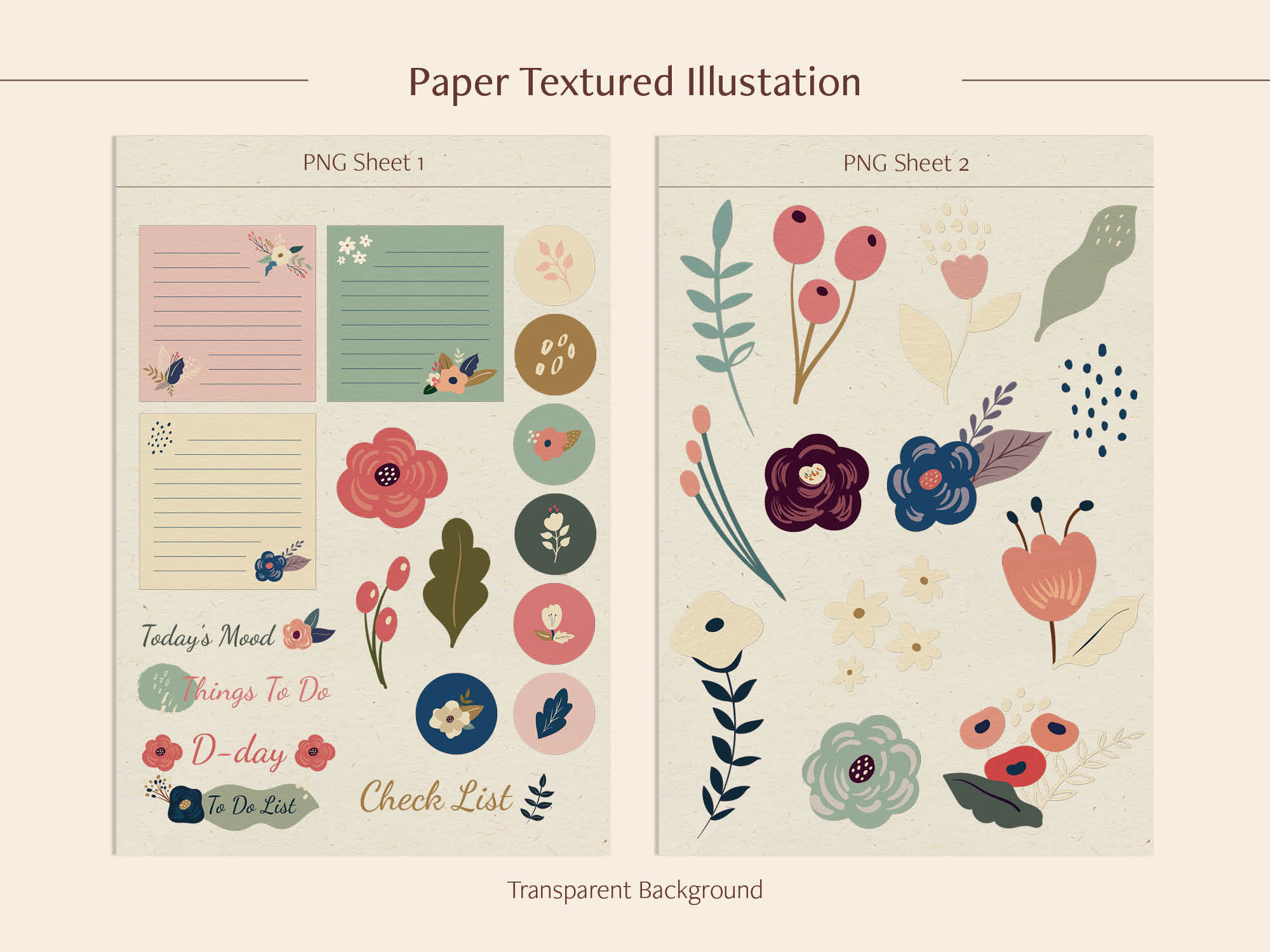 Digital Stickers for Goodnotes Flowers Digital Planner - Etsy