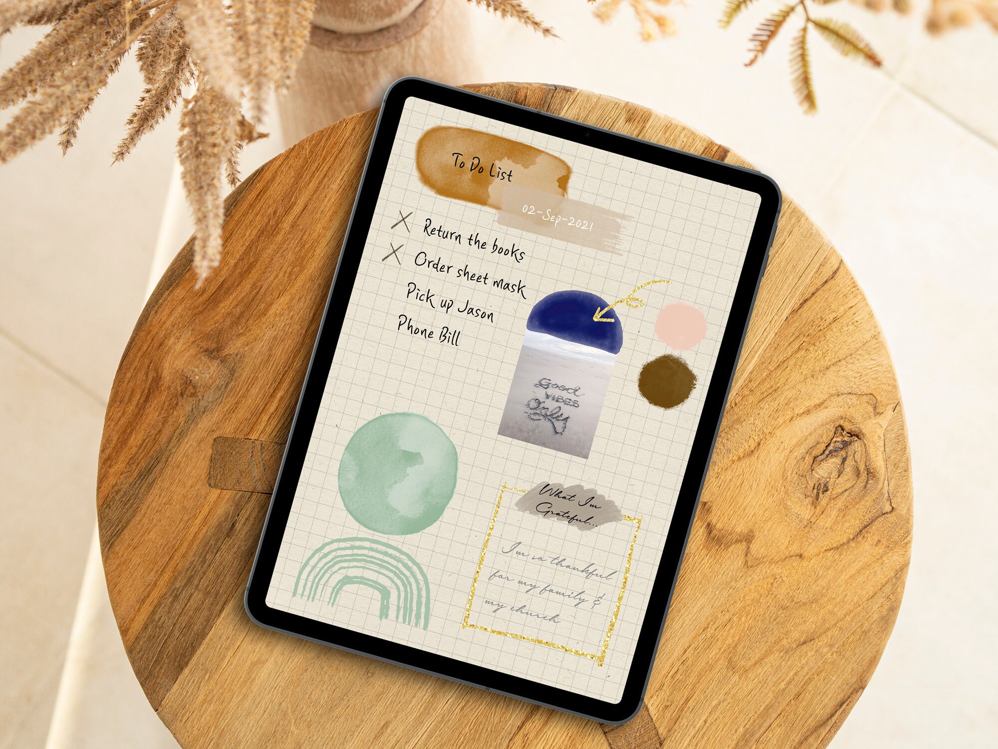 Digital Stickers for Goodnotes Digital Planner Watercolor - Etsy