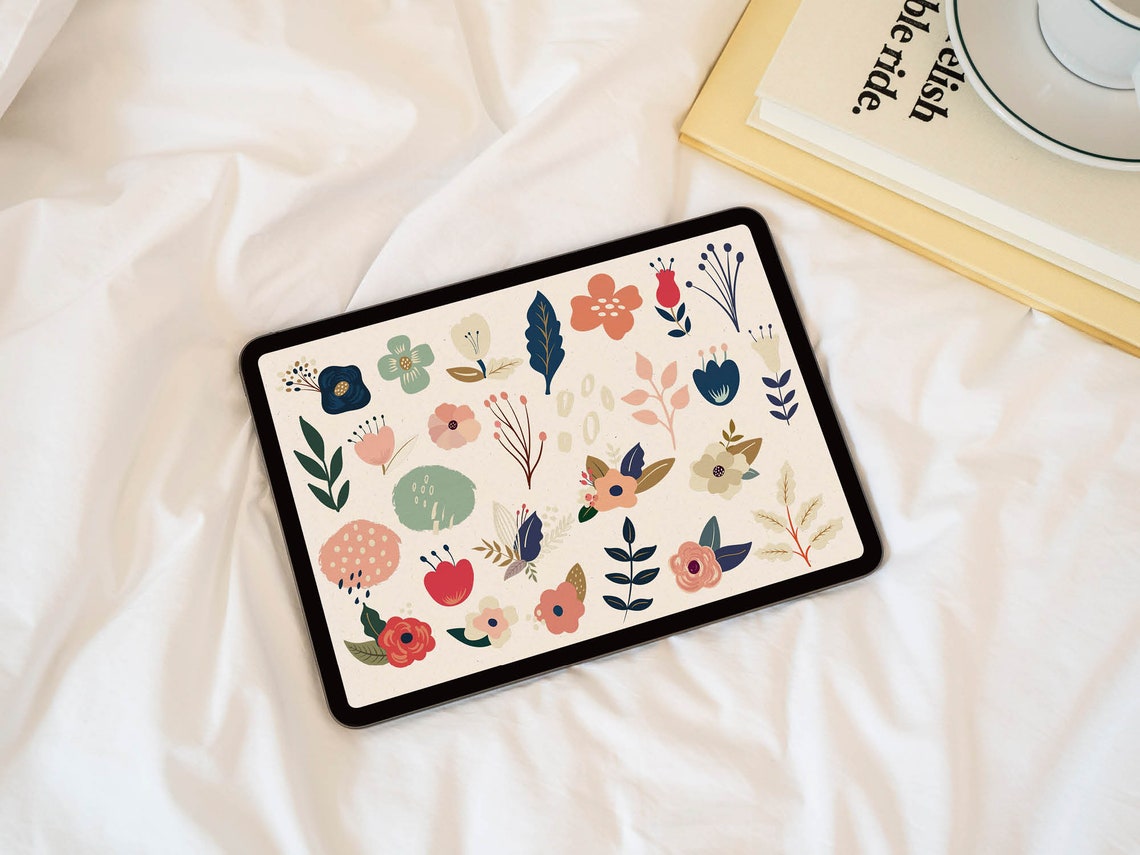 Digital Stickers for Goodnotes Flowers Digital Planner - Etsy