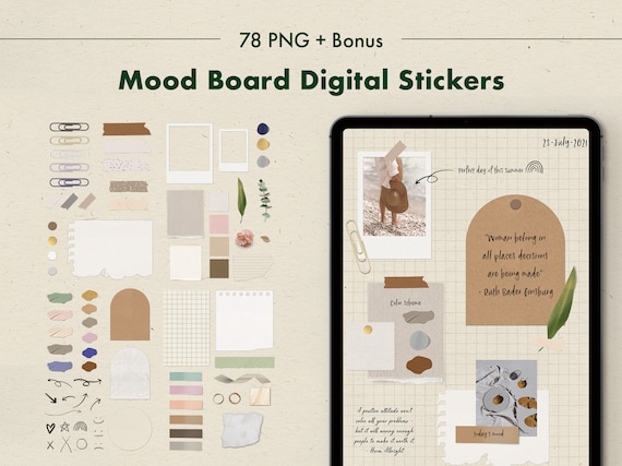 Digital Planner Sticker PNG Goodnotes Notability Stickers - Etsy