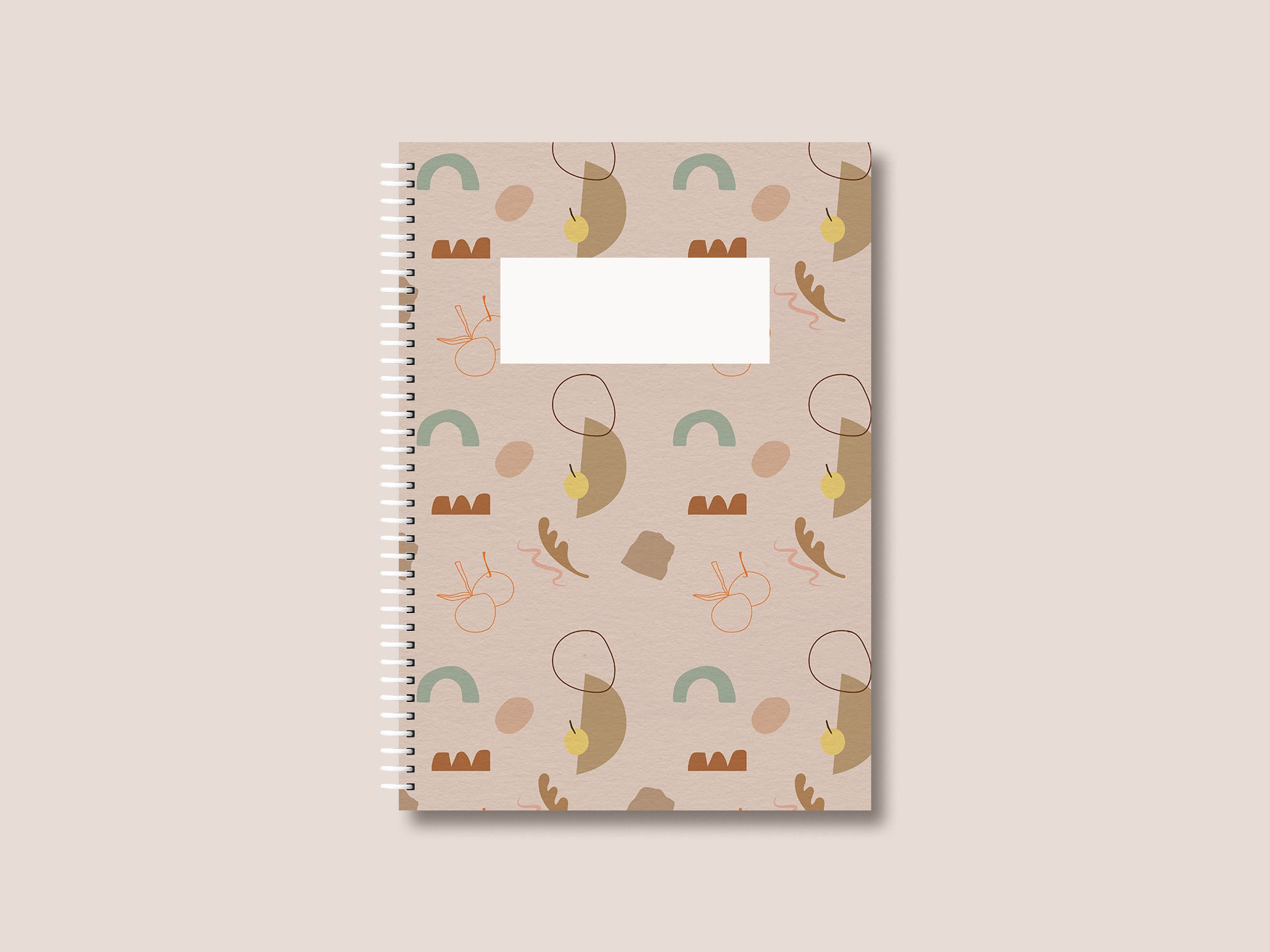 Binder Cover Printable PDF Set of 6 Editable Journal Cover Abstract - Etsy