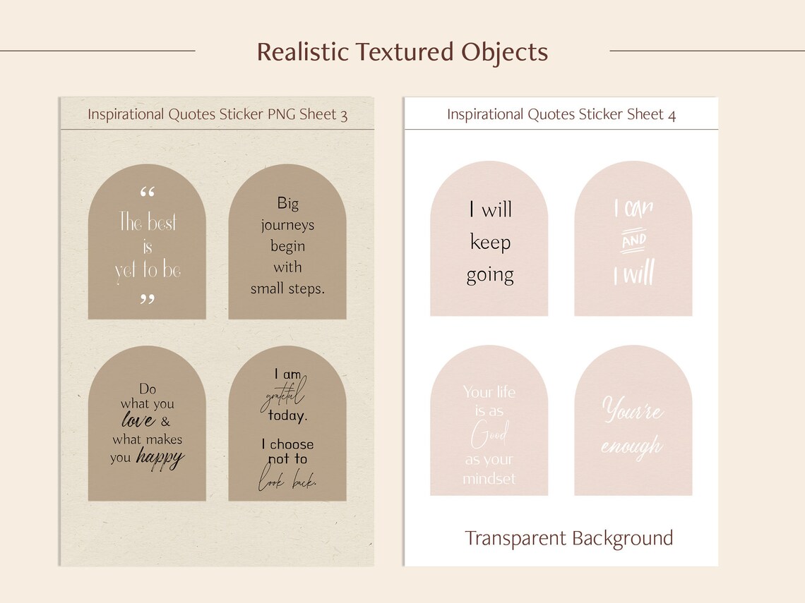 Motivational Quotes Digital Stickers Pack Inspirational Quotes - Etsy