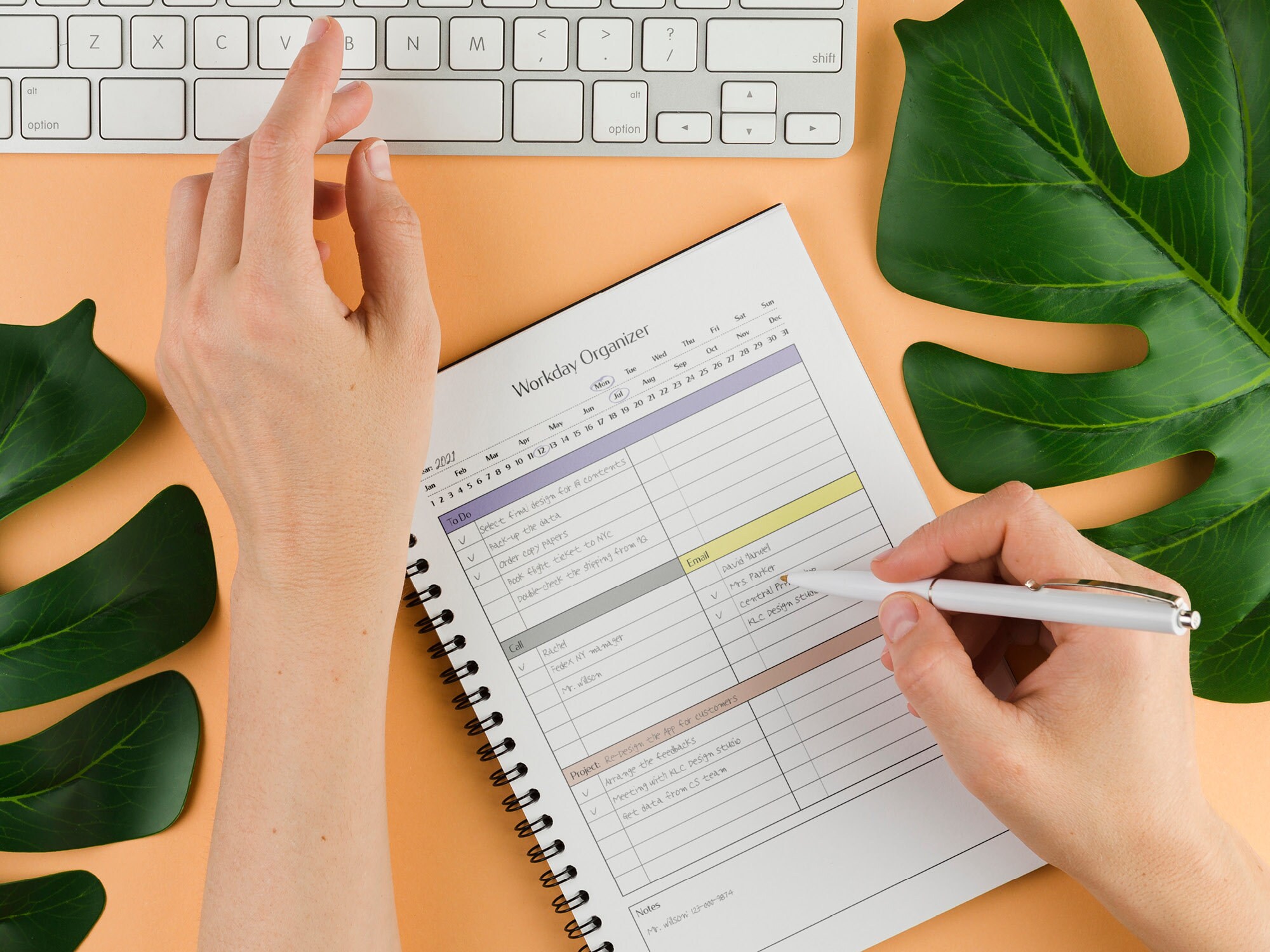 Printable Work Day Organizer Planner PDF - Etsy