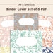 Binder Cover Printable PDF Set of 6 Editable Journal Cover Digital ...