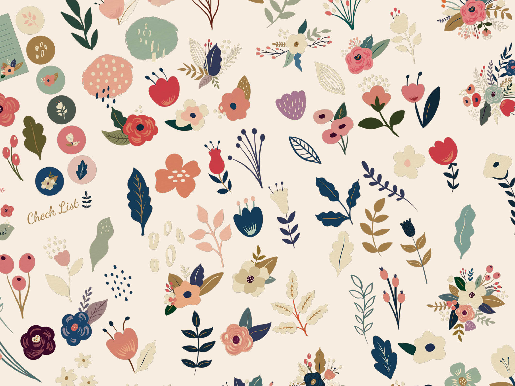 Digital Stickers for Goodnotes Flowers Digital Planner - Etsy