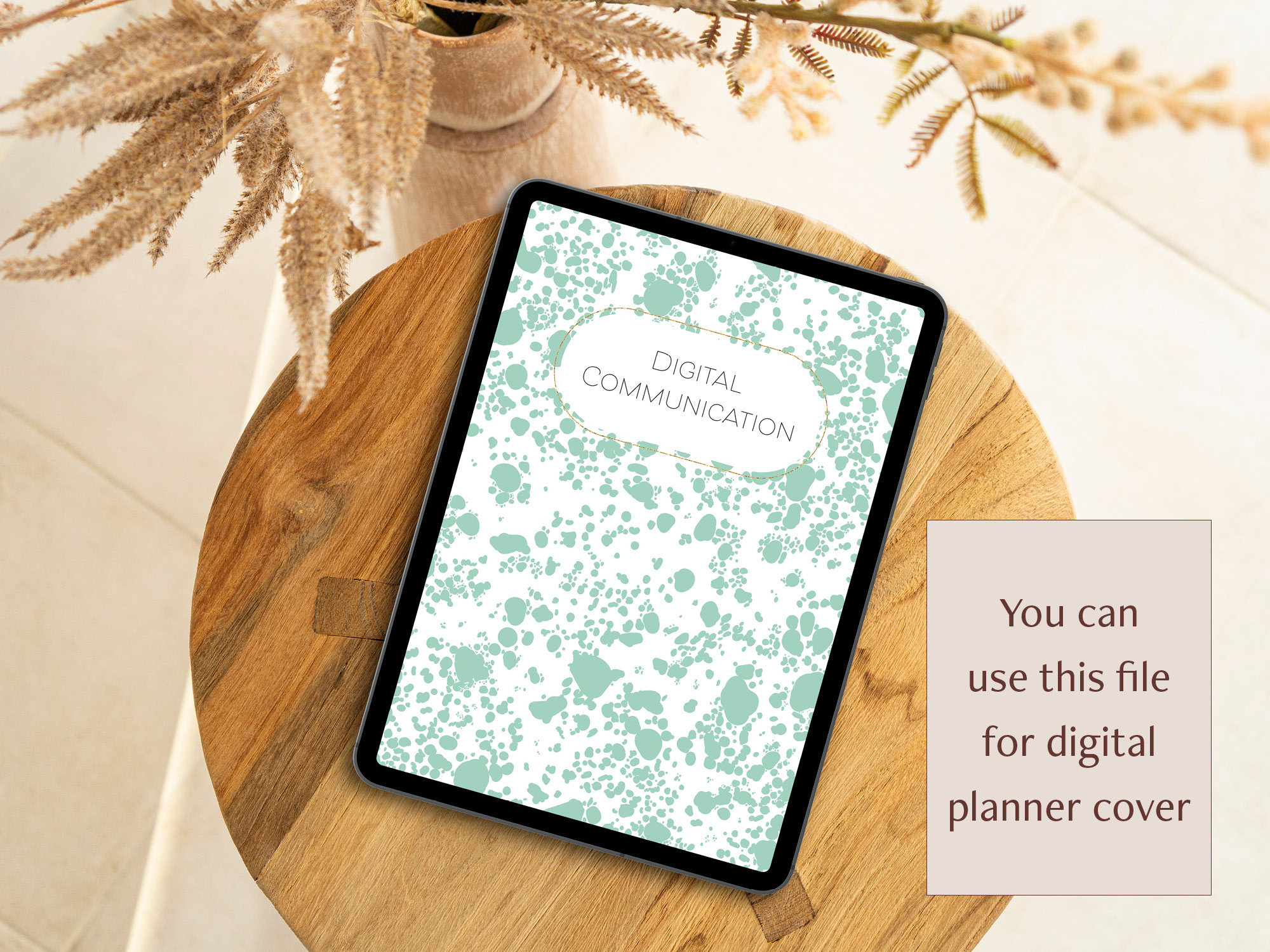 Binder Cover Printable PDF Set of 6 Editable Journal Cover Digital ...