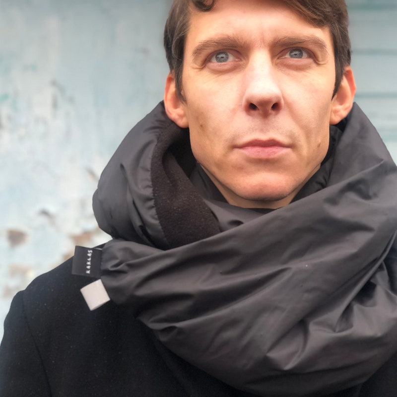 Black Infinity Scarf - Etsy