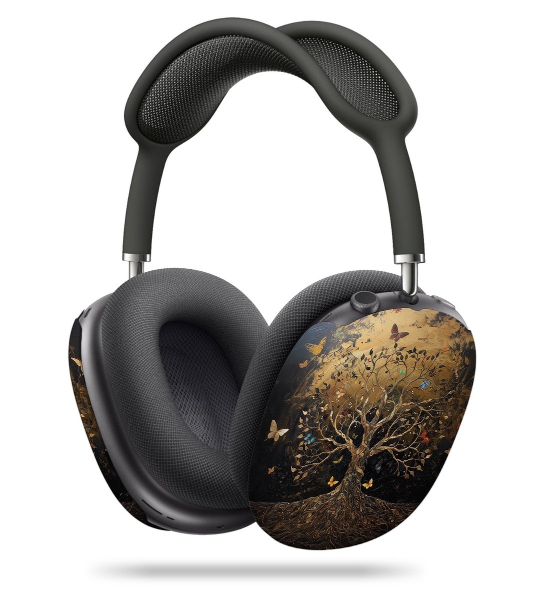 Golden Tree Blossoming With Butterflies Under a Moonlit Sky AirPod Max ...