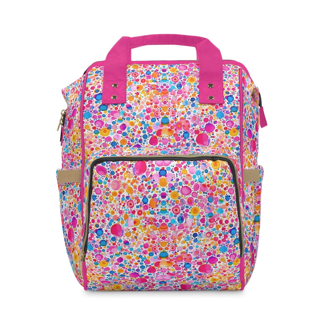 Prismatic Splatter: Rainbow Watercolor Explosion Multifunctional Diaper ...