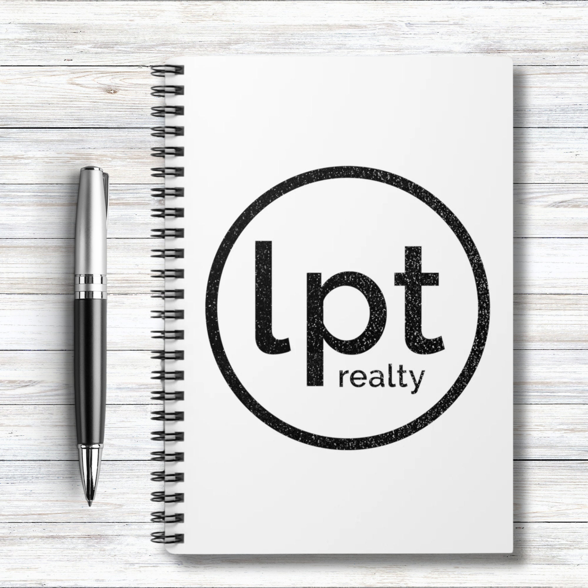 LPT Realty Black Sparkle on White Spiral Notebook Ruled Line 6x8 - Etsy