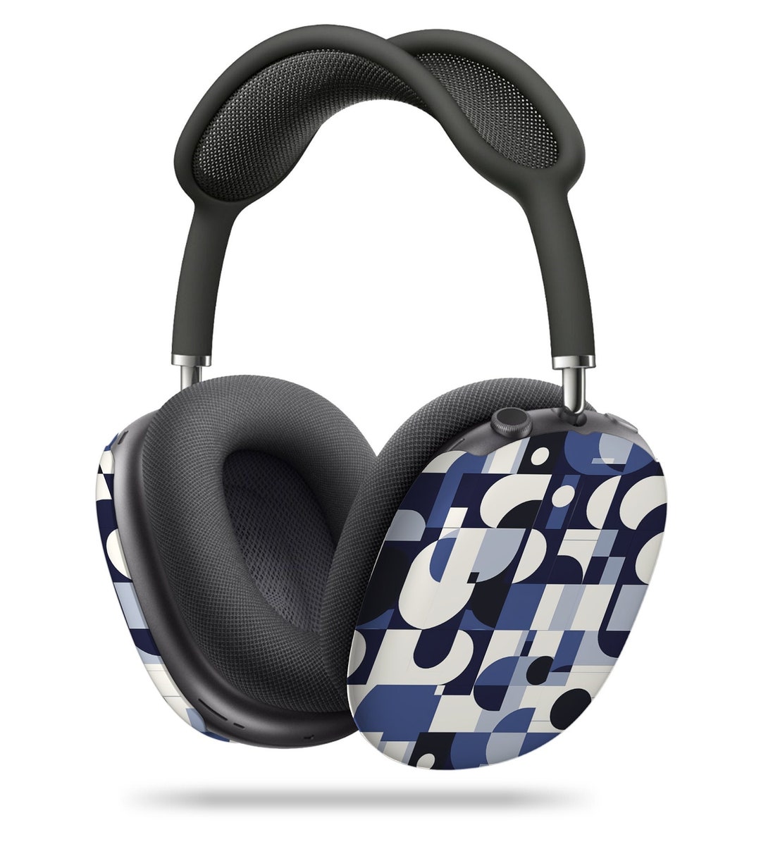 Navy Blue and White Mid-century Modern Design AirPod Max Case ...