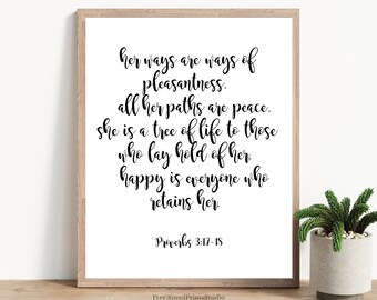 Proverbs 3 18 | Etsy