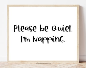 Nap Time Sign - Etsy