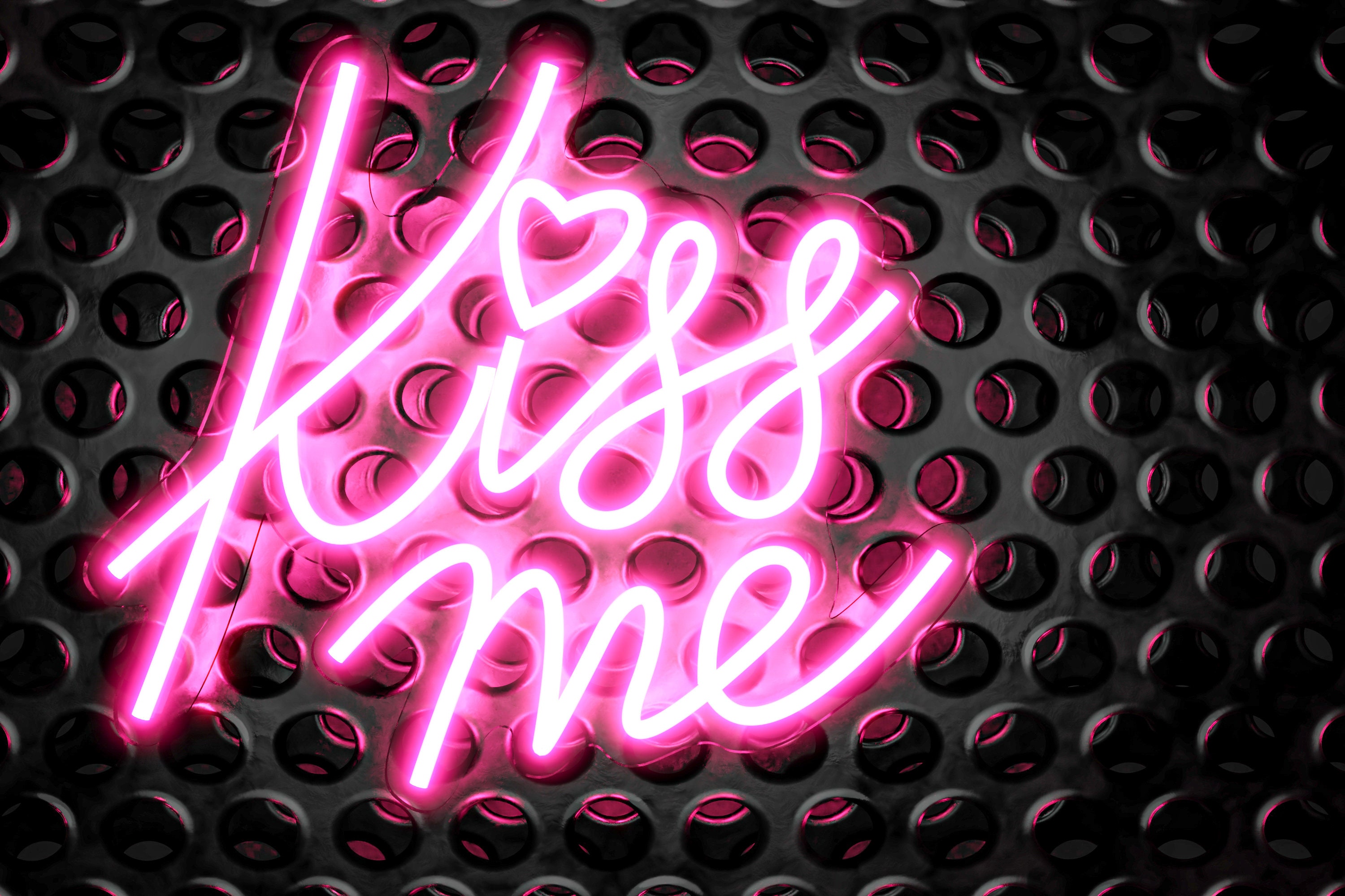 Kiss me Neon light sign for wall Custom neon light Neon | Etsy