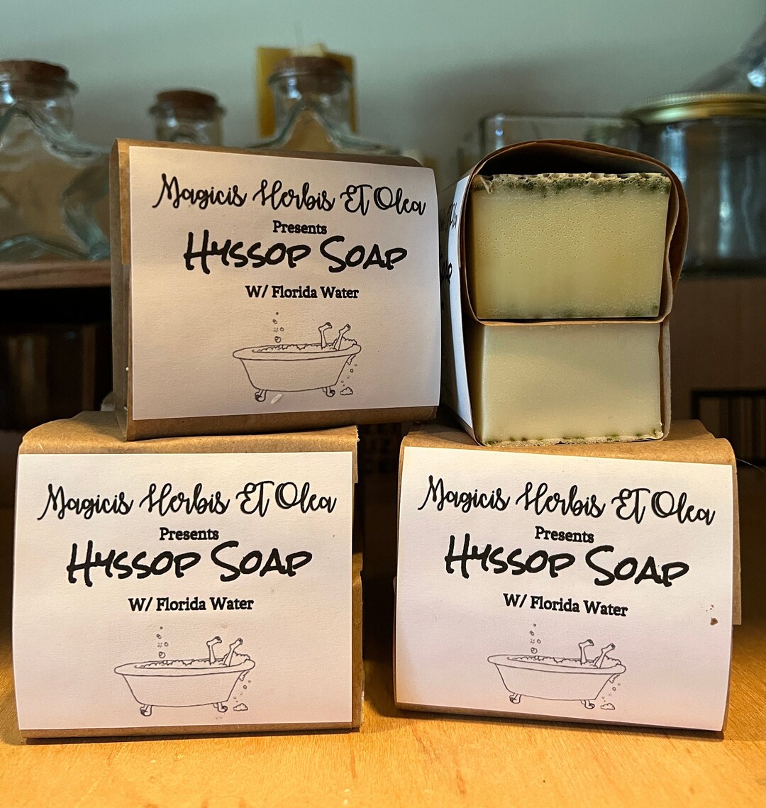 2 Bars for 15.00 Hyssop Soap With Florida Water & Castor Oil. Spiritual ...