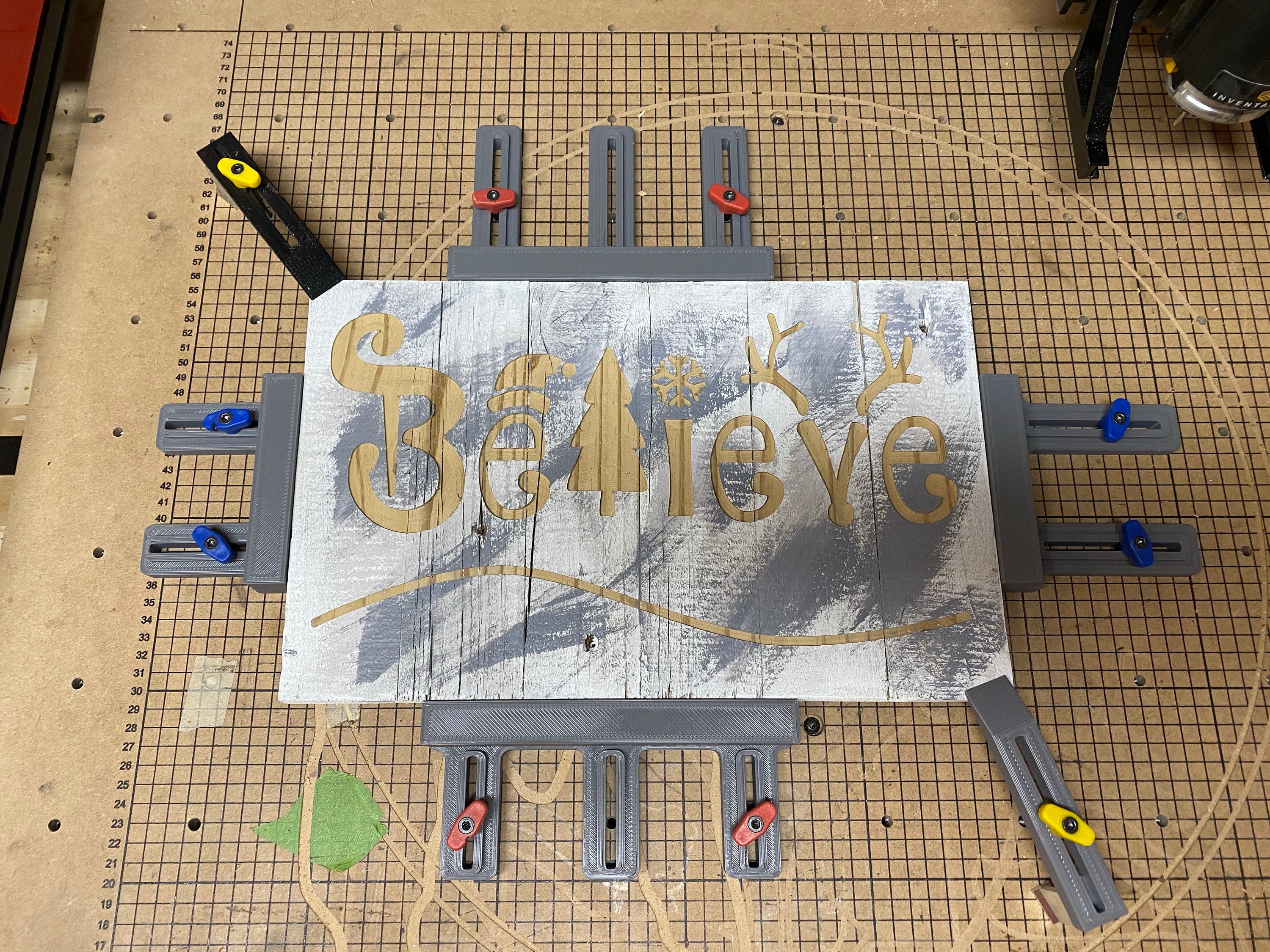 Xcarve 80mm Clamp Push Plate / Bump Stop 3 Leg | Etsy