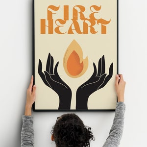 Fireheart Tog Sarah J Maas Inspired Art Print Bookish - Etsy