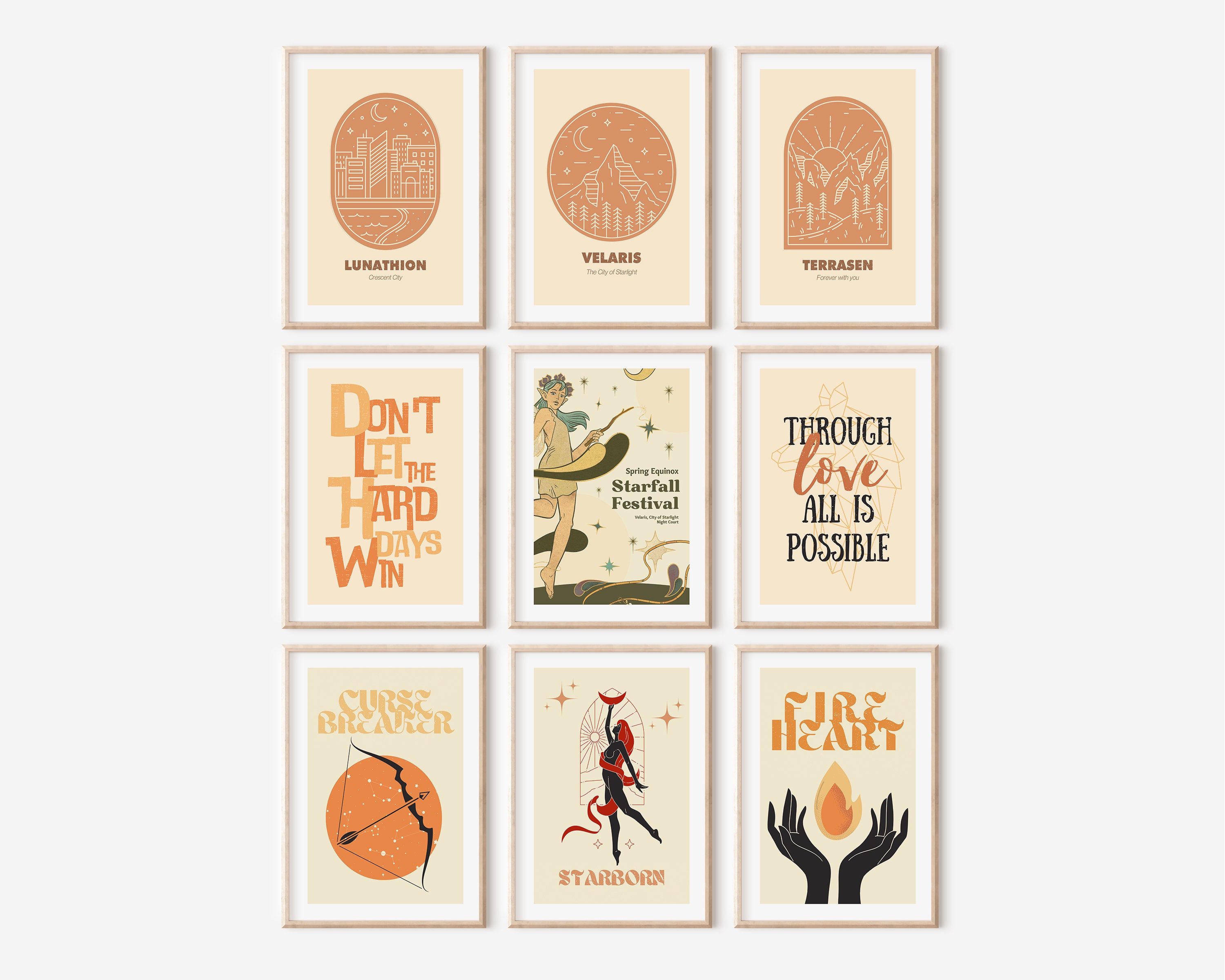 Terrasen TOG Digital Download Sarah J Maas Inspired Art | Etsy