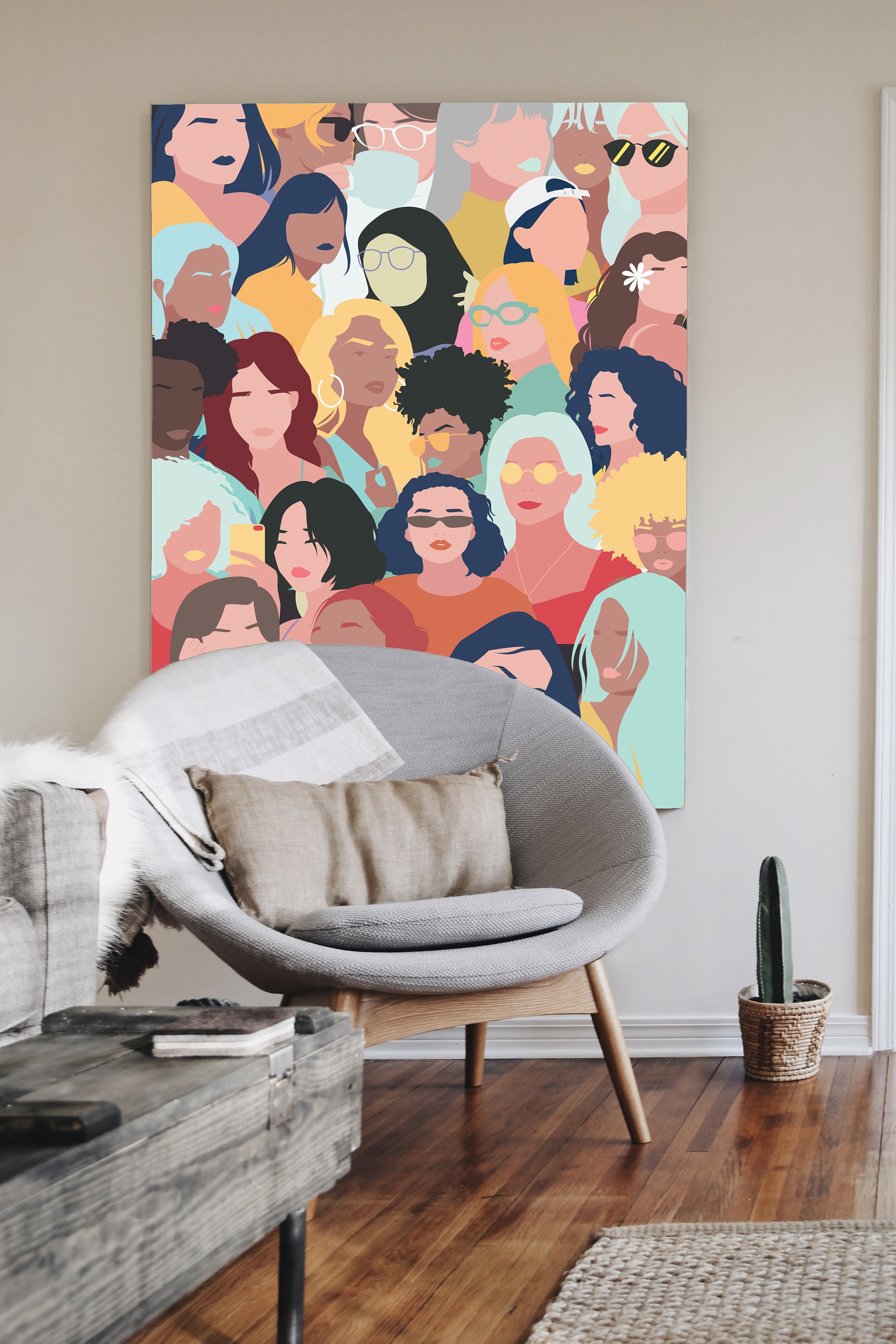 Feminist Poster Print Digital Download Woman Power Art Girl - Etsy