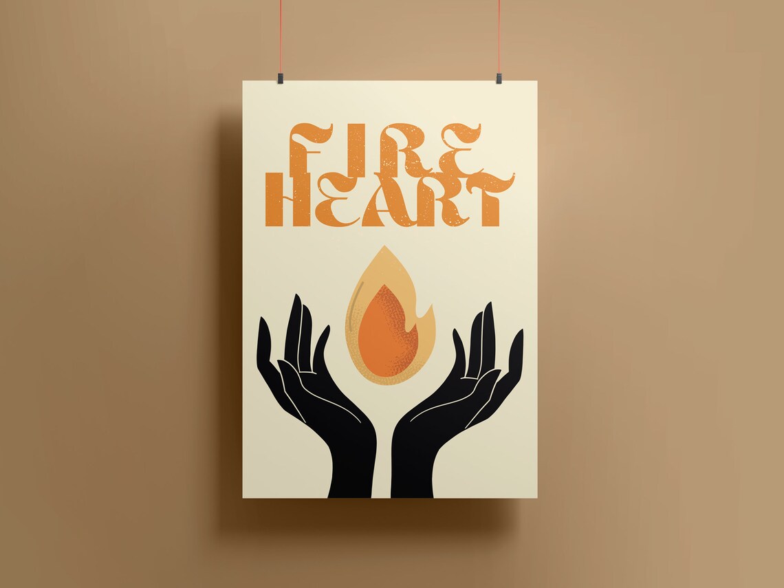 Fireheart Tog Sarah J Maas Inspired Art Print Bookish - Etsy Australia