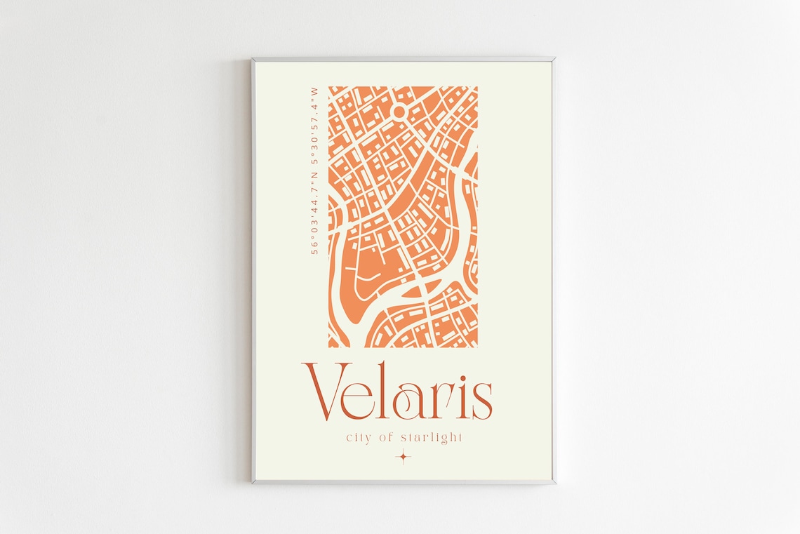 Velaris City Map ACOTAR Digital Download Sarah J Maas - Etsy UK