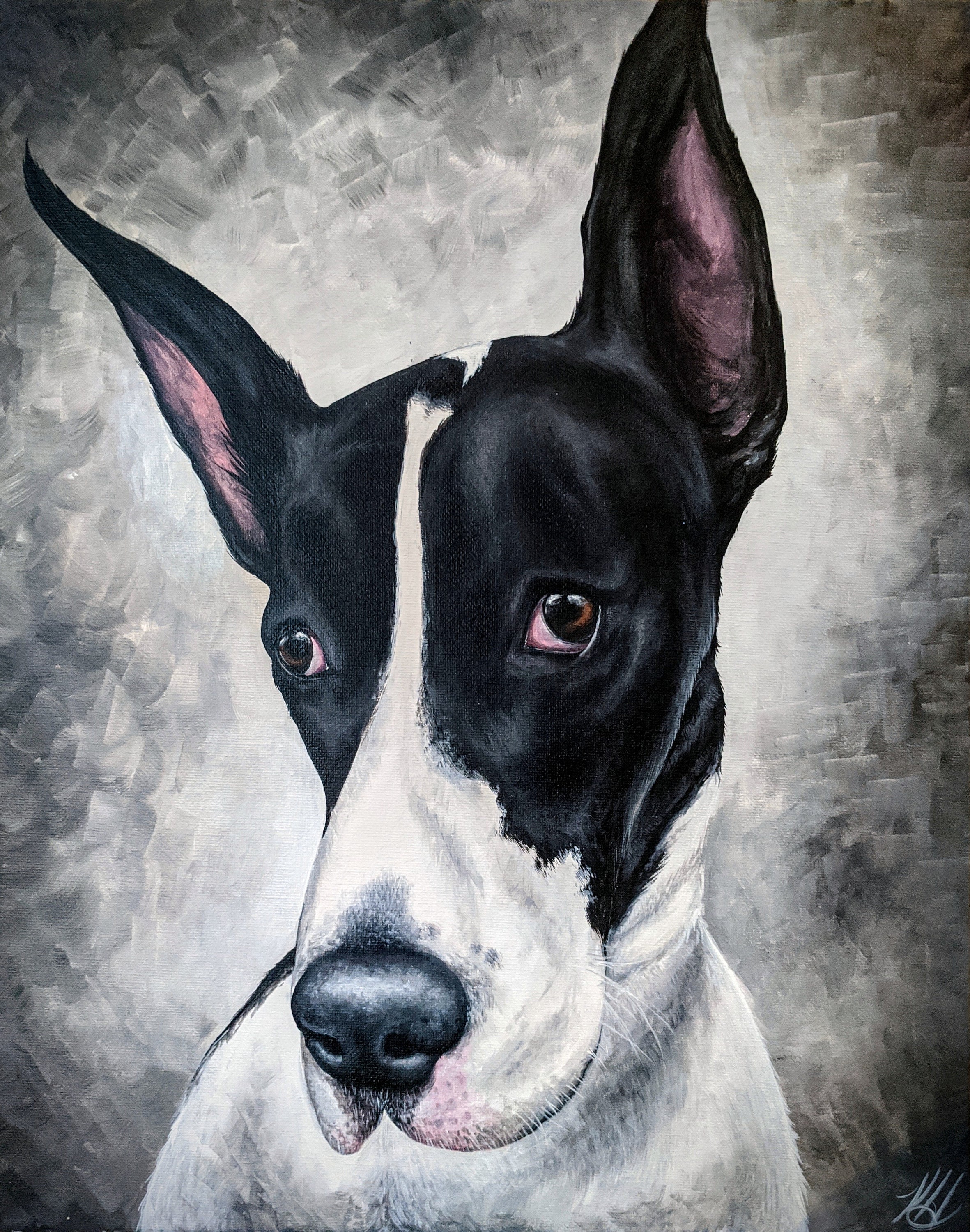 Custom Two Dog Portrait Multi Pet Painting Hand Painted From | Etsy