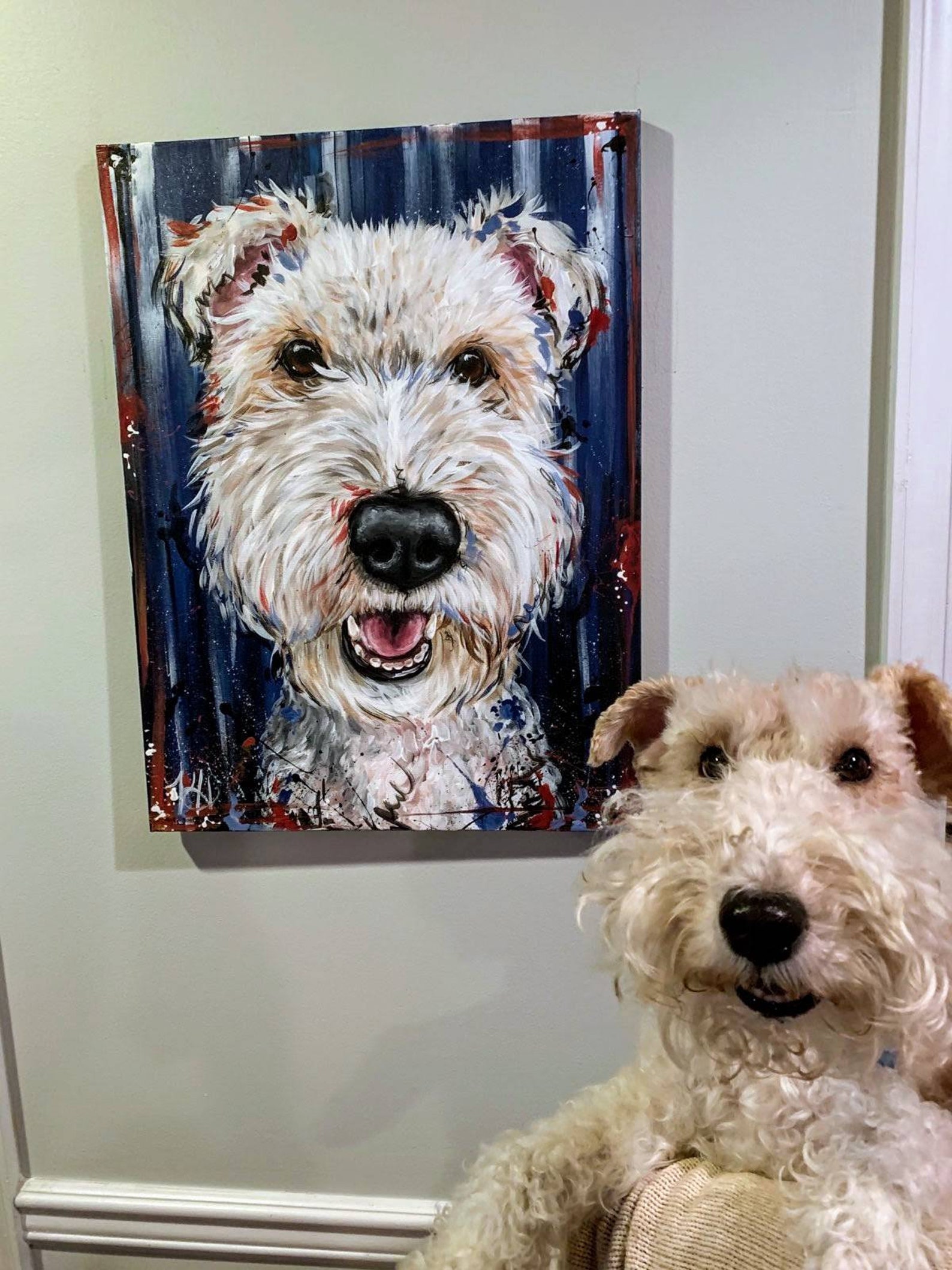 Custom Pet Portrait Painting Pet Painting Hand Painted From Your Own ...