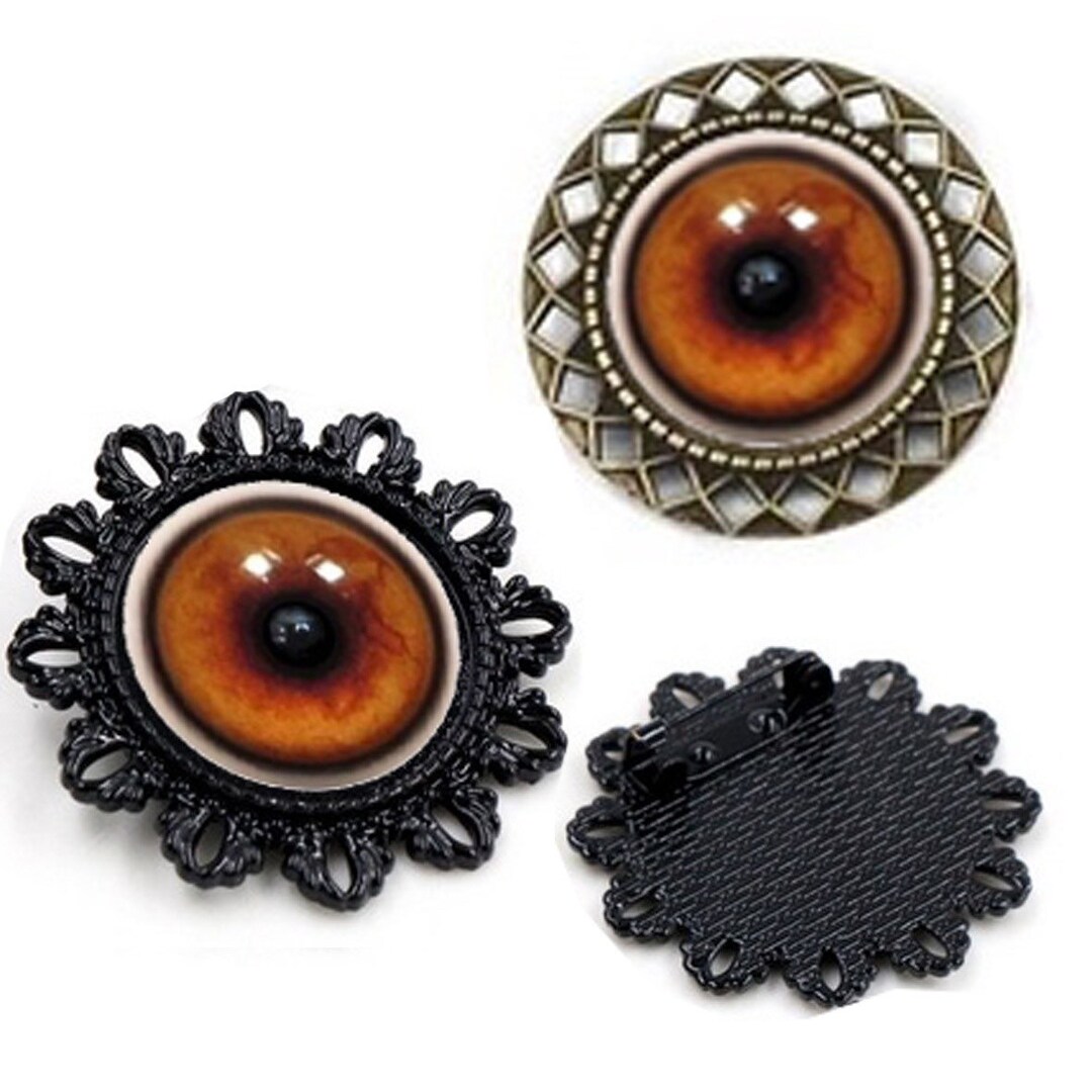 Creepy Halloween Coyote Eyes Taxidermy Brooch - Etsy