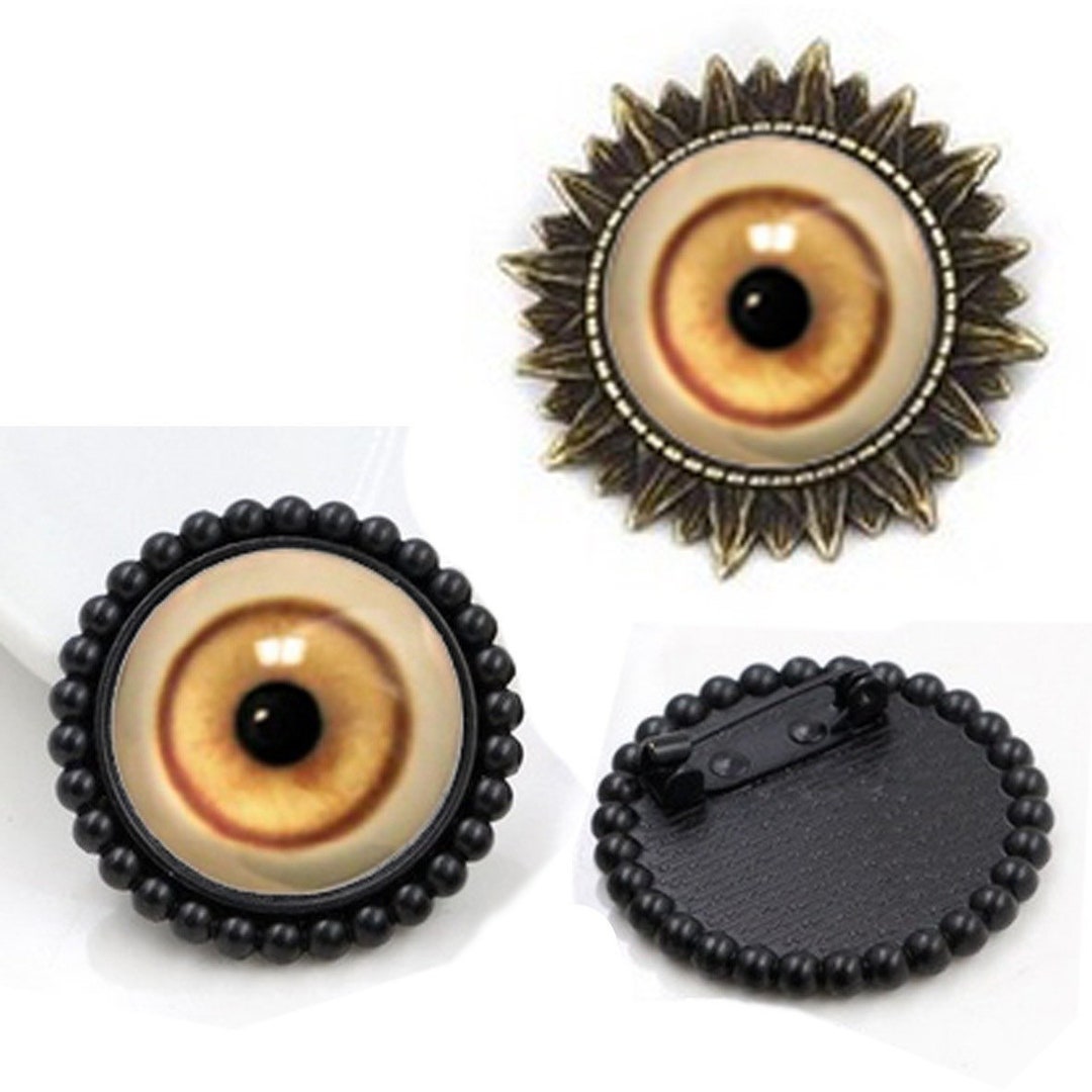 Creepy Halloween Jackal Eye Taxidermy Brooch - Etsy